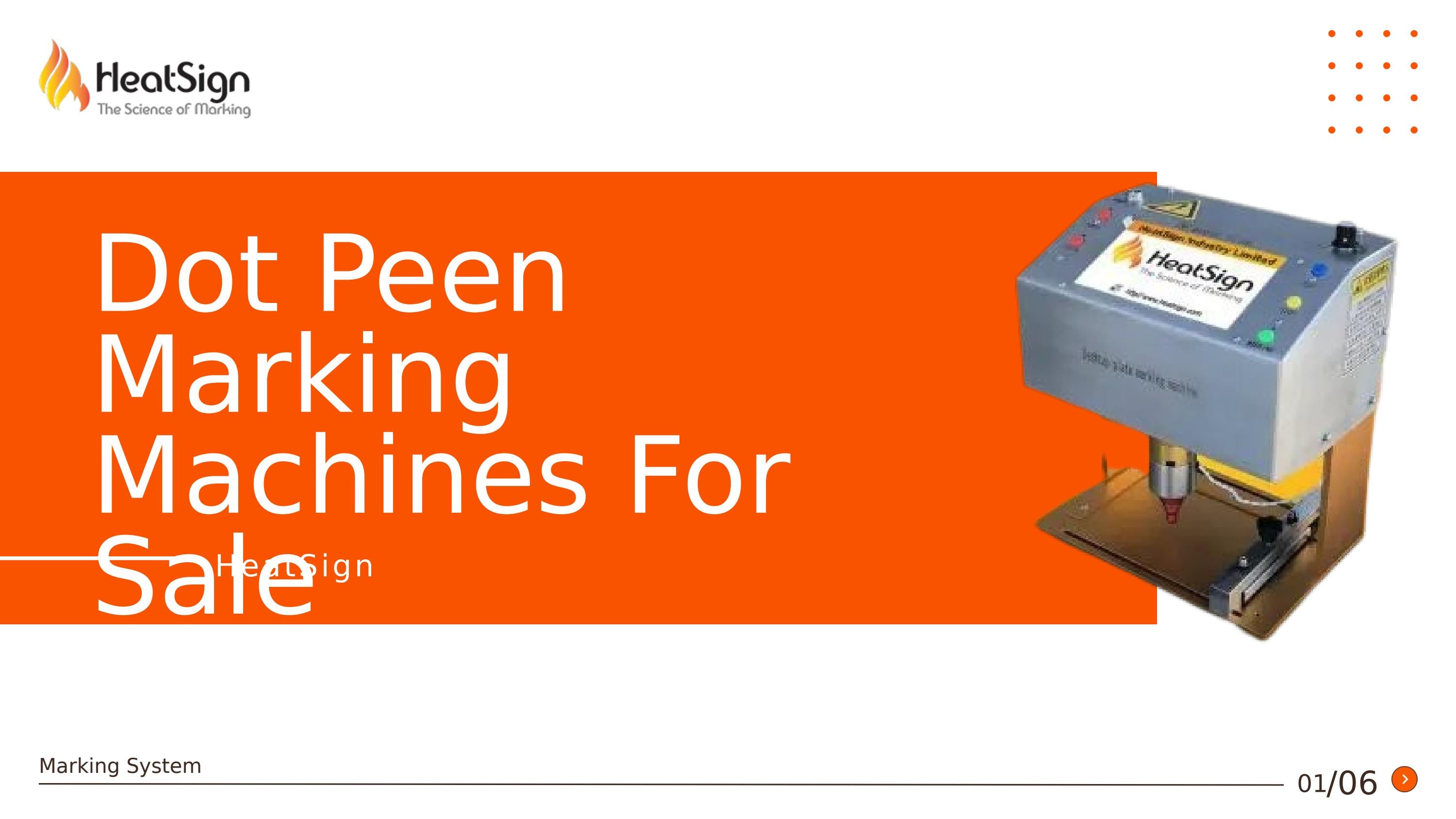 Dot Peen Marking Machines For Sale - HeatSign by HeatSign - Issuu
