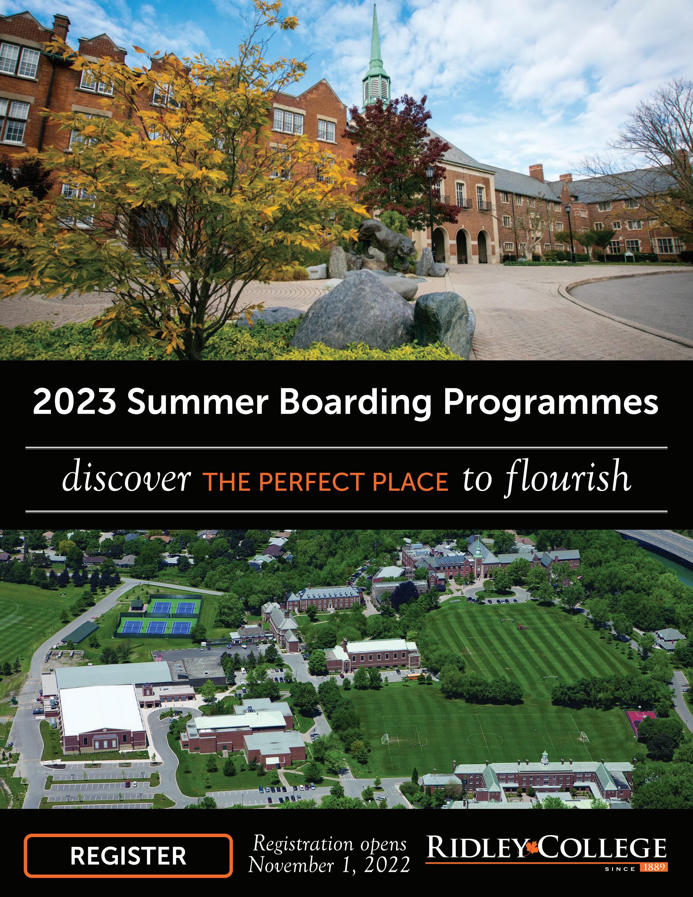 2023 Summer Boarding Programmes by Ridley College - Issuu