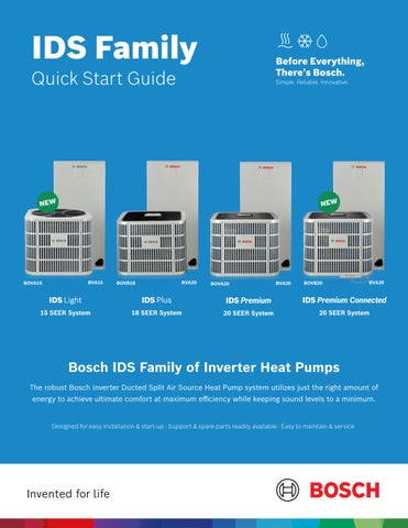 Bosch IDS Family Quick Start Guide by Bosch HVAC - Issuu