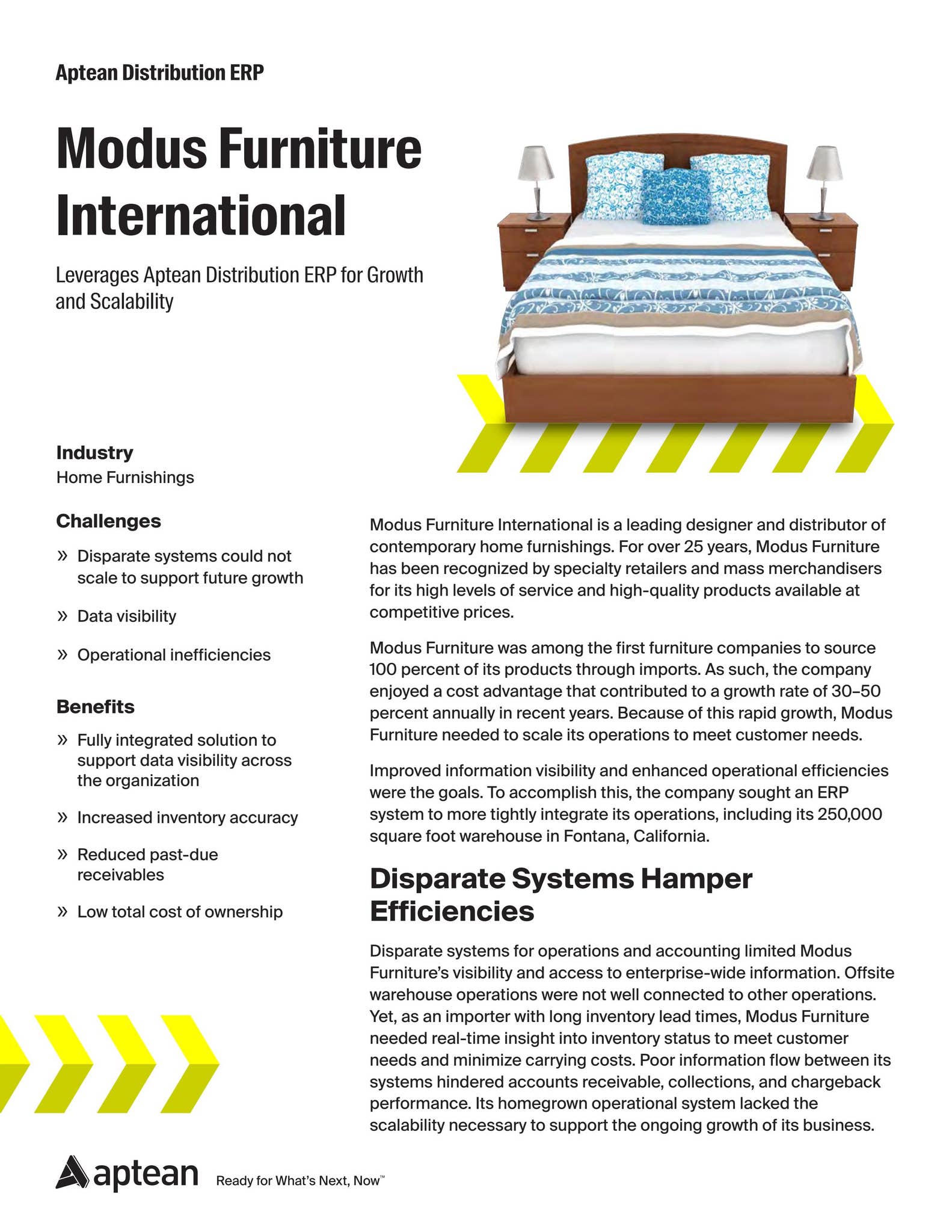 Aptean Distribution ERP Case Study: Modus Furniture International by Aptean - Issuu