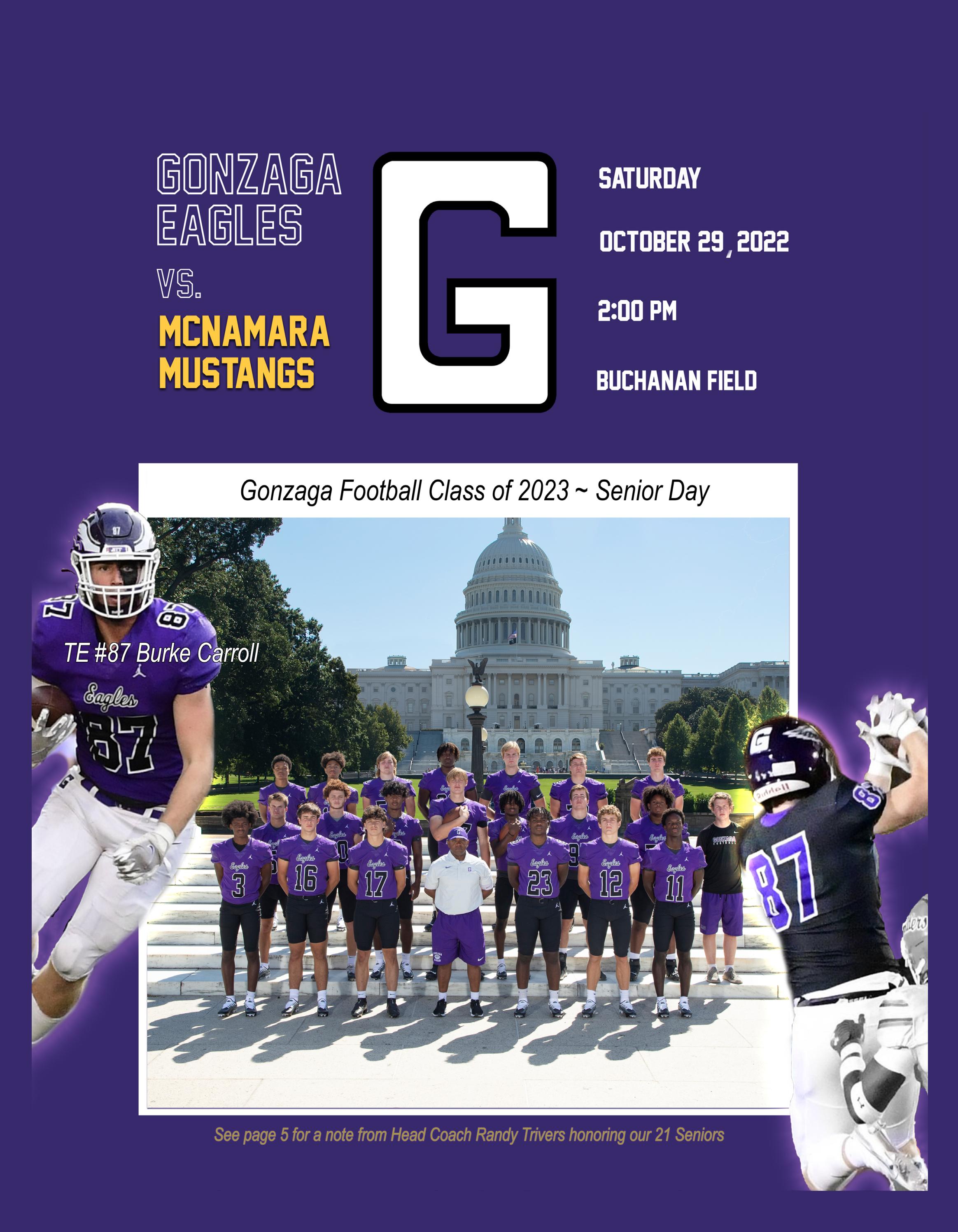 Gonzaga Football vs McNamara - 10.29.22 (Gameday Program) by Gonzaga ...