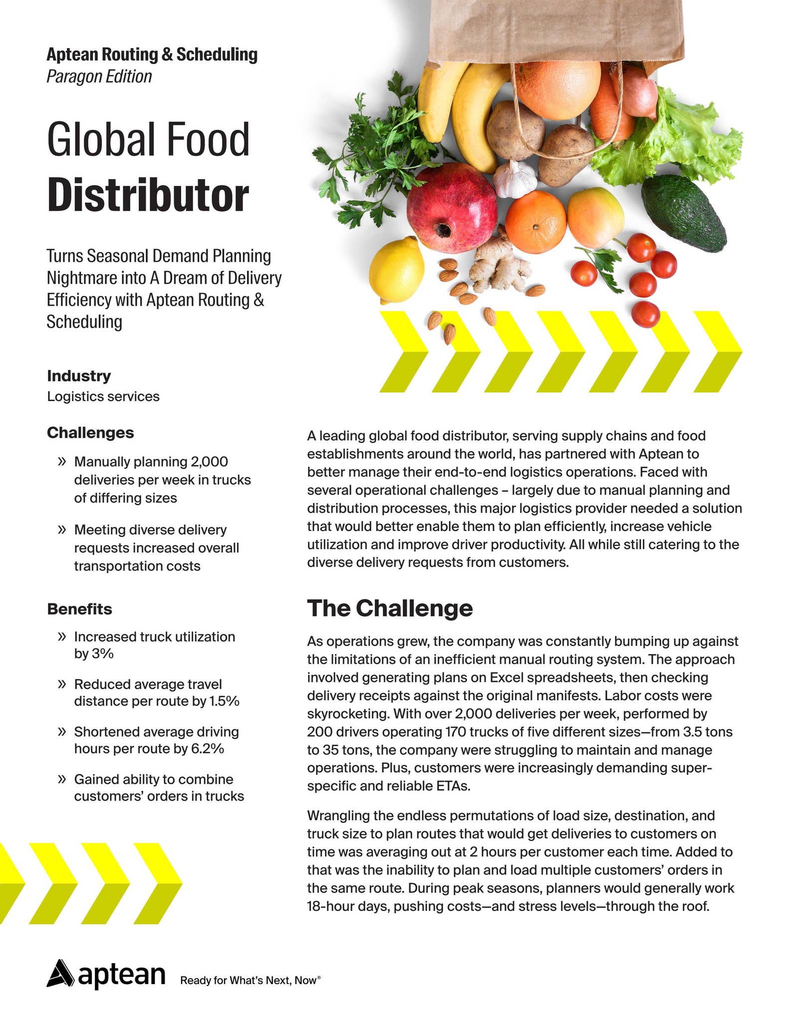 Aptean Routing & Scheduling Case Study: Global Food Distributor by ...