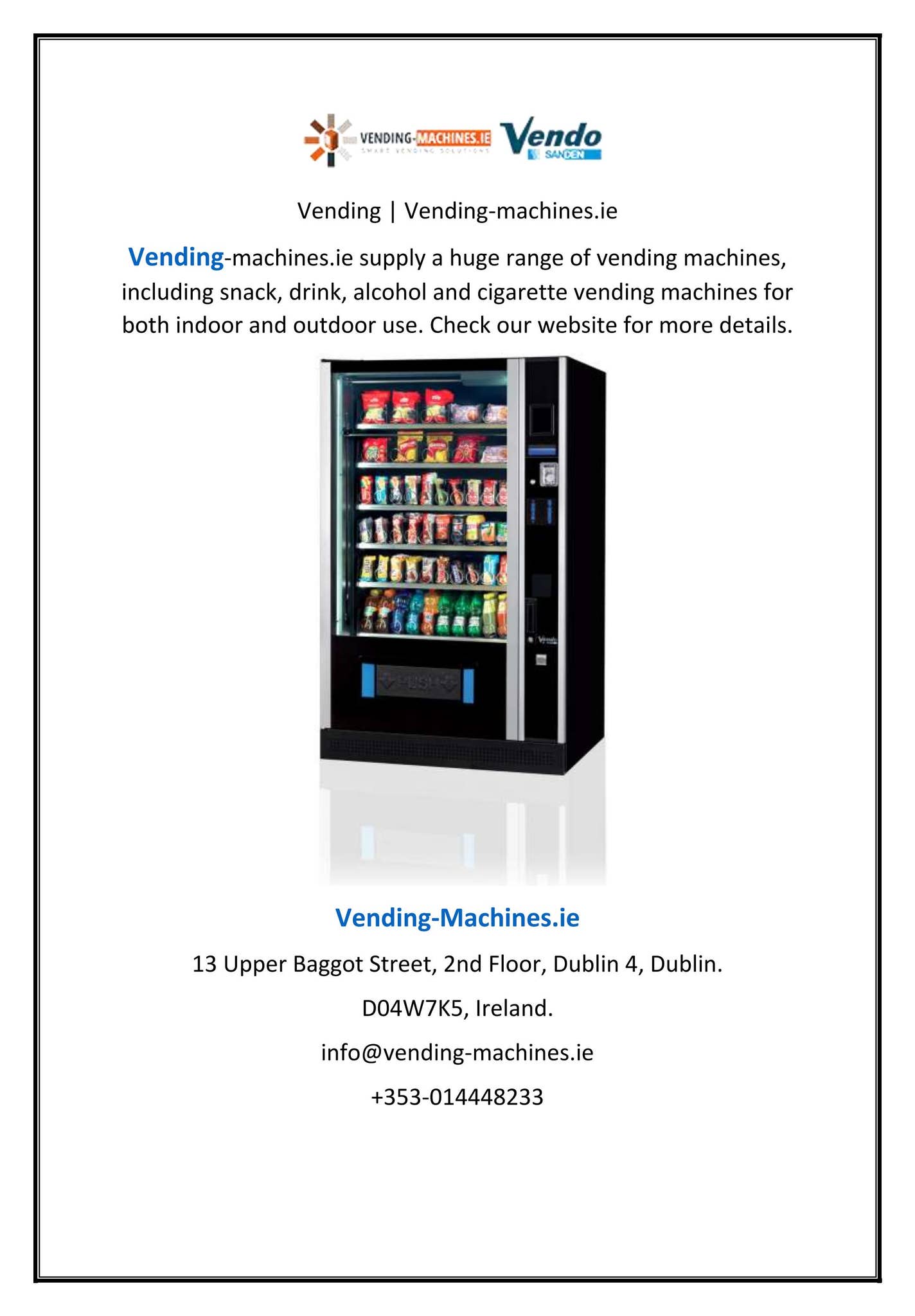 Vending | Vending-machines.ie by Vending-Machines.ie - Issuu