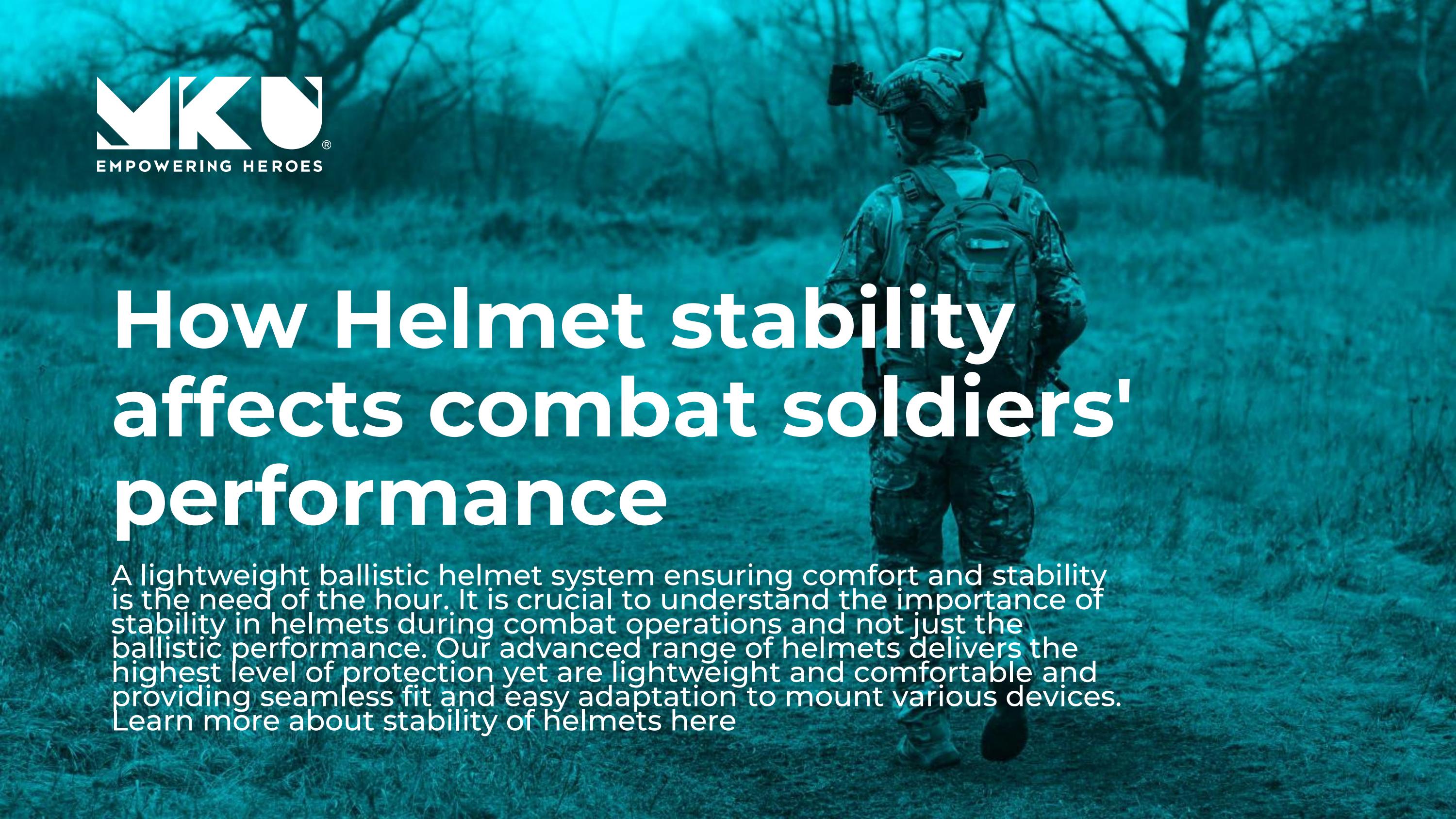 How Helmet stability affects combat soldiers' performance by ...