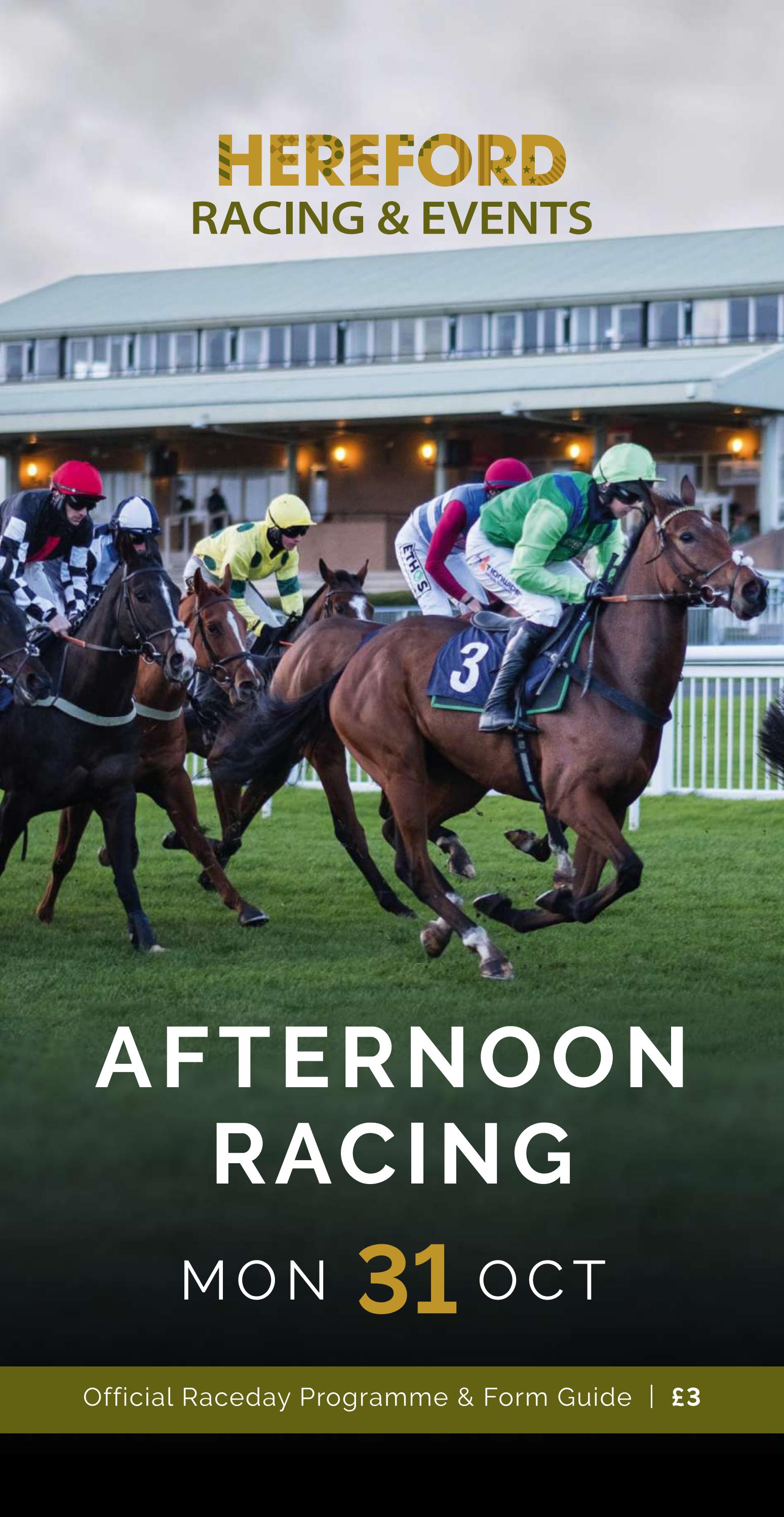 Hereford Racecard - Monday 31st October by Arena Racing Company - Issuu