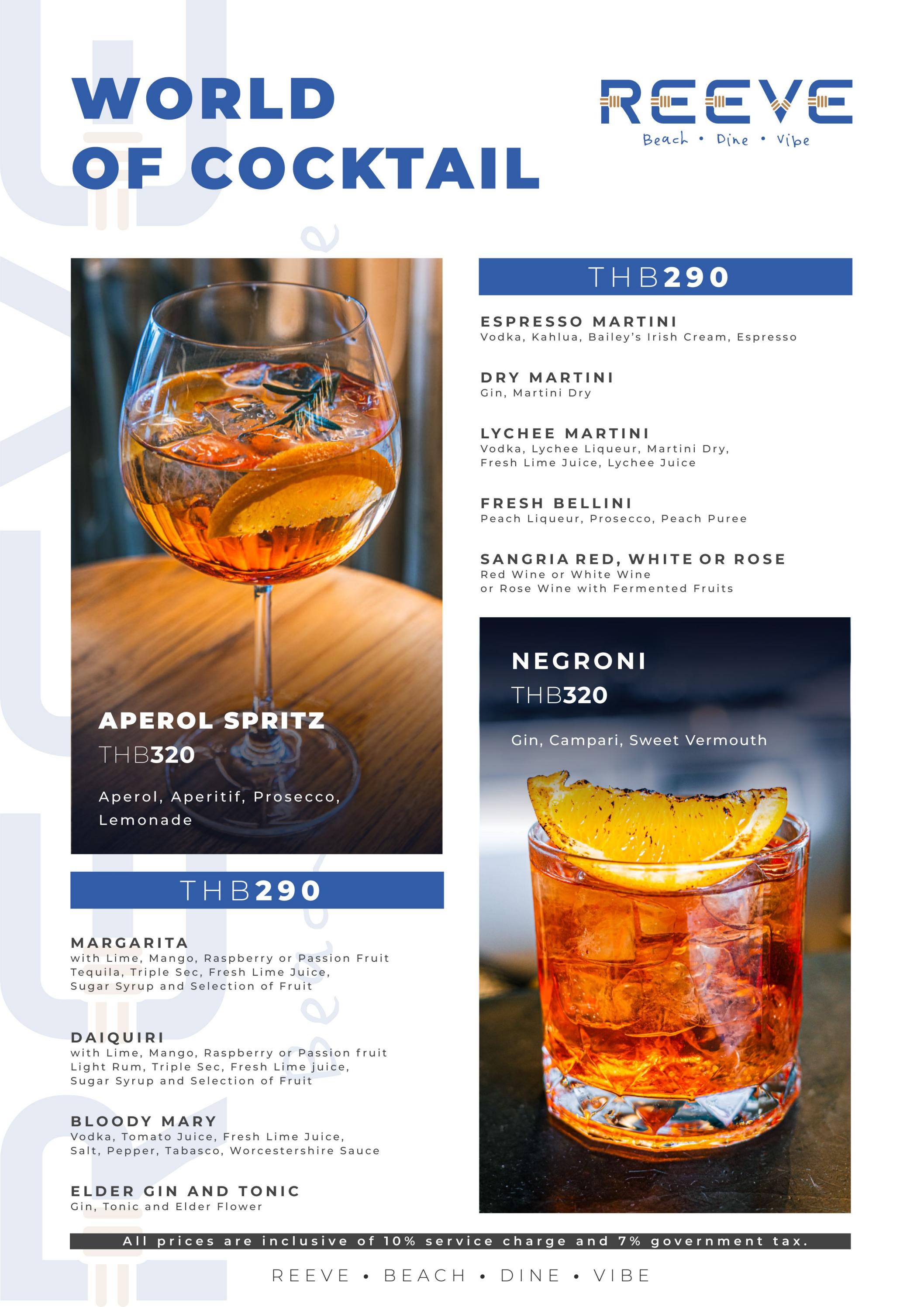 REEVE drink lists by Panan Group Aonang, Krabi - Issuu