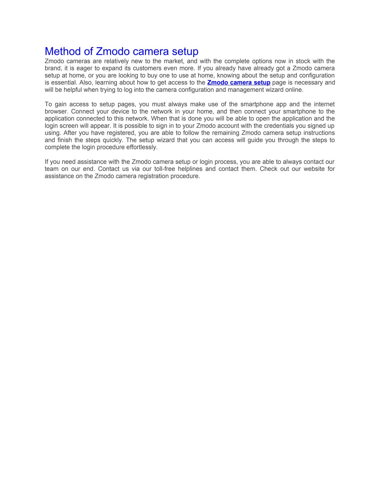 Method of Zmodo camera setup by zmodocam - Issuu