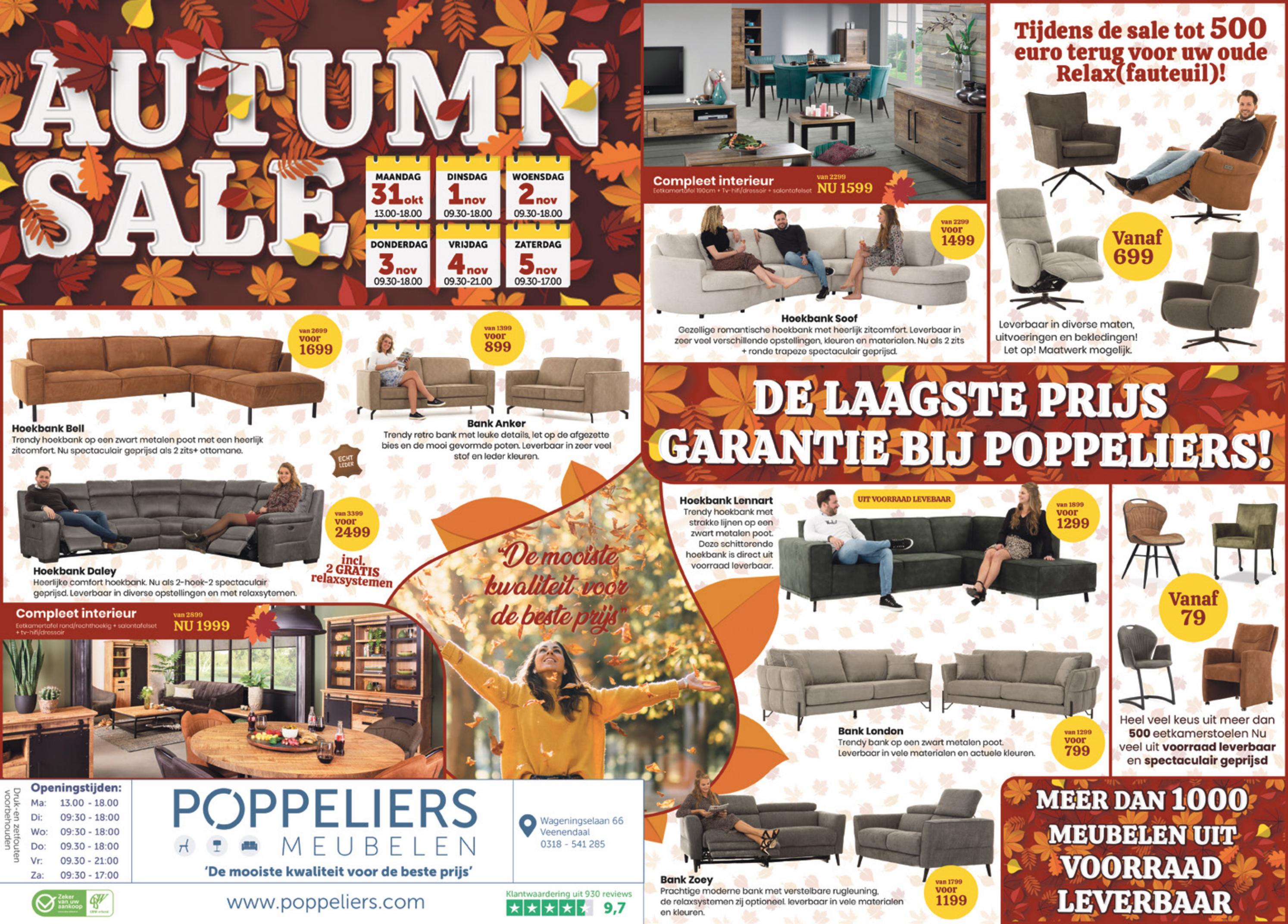 Folder of advertentie Poppeliers Meubelen week 44 by Media Solutions B ...