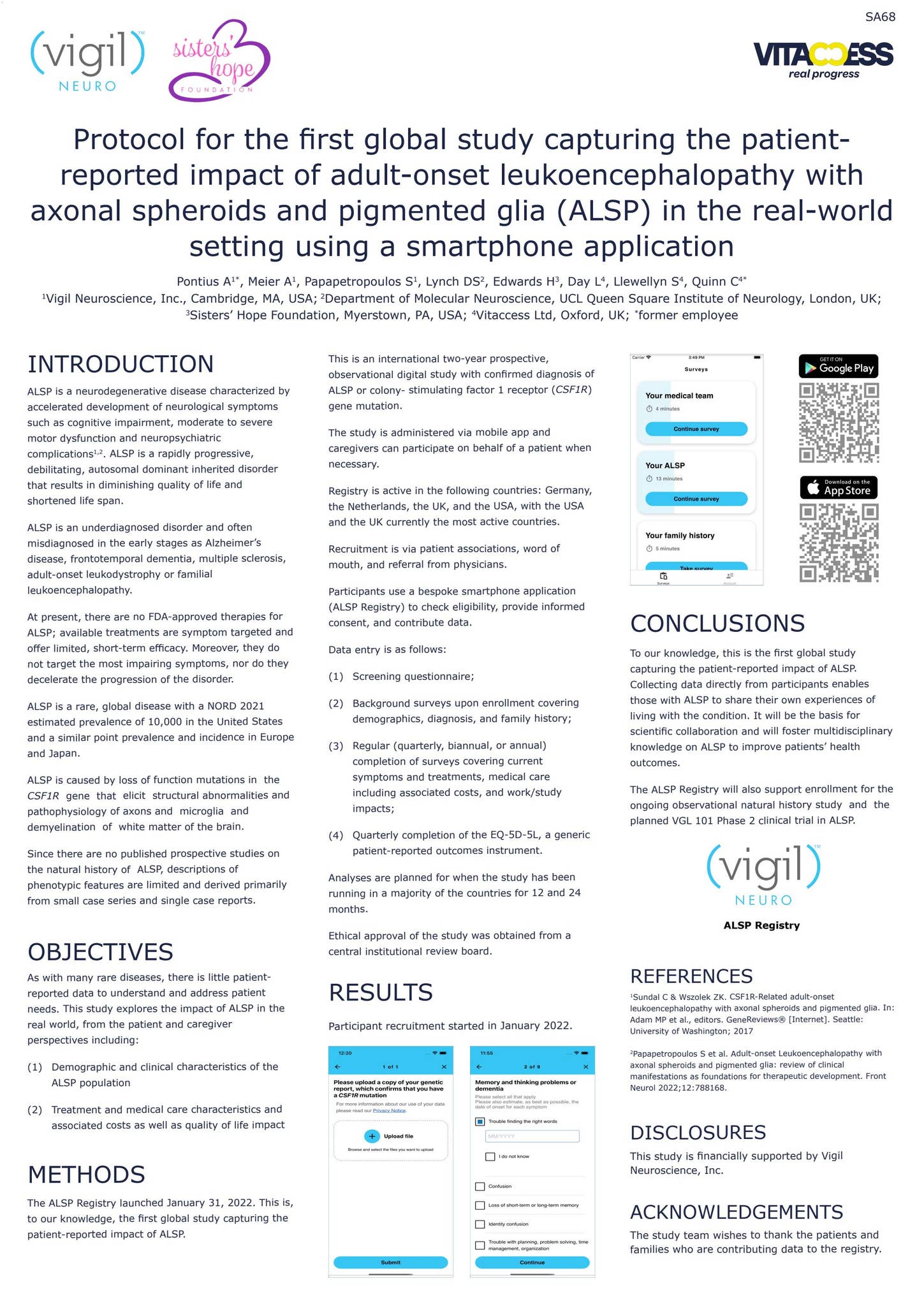 Global study capturing the patient-reported impact of ALSP in the real ...