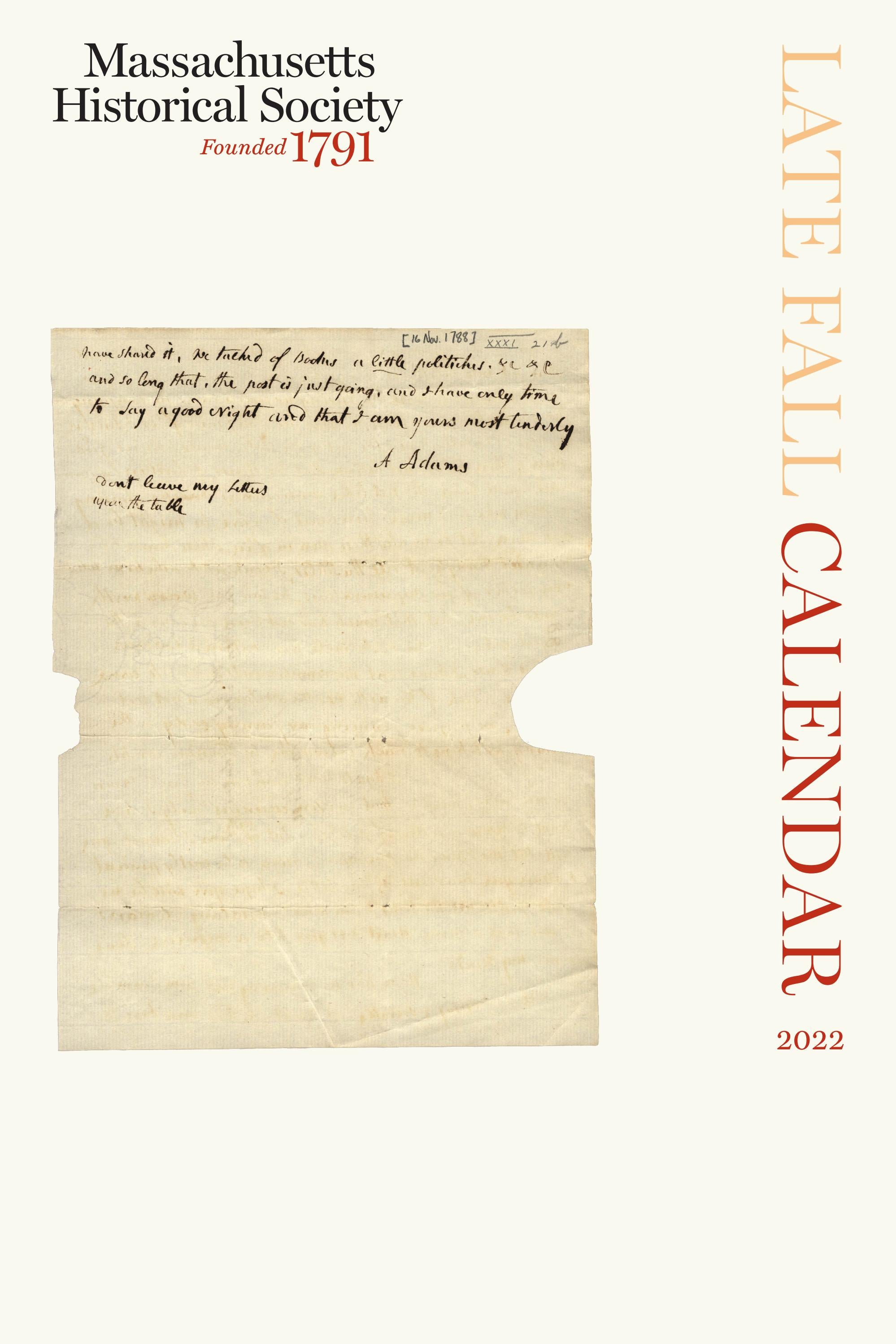 MHS Calendar of Events - November and December 2022 by Massachusetts ...