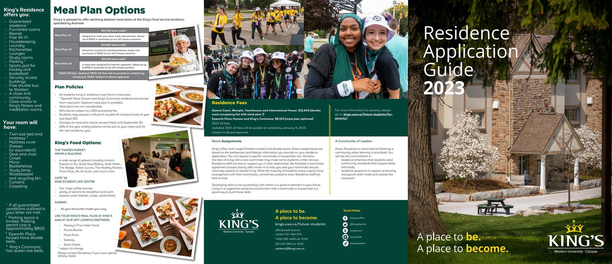 Residence Application Guide by King's University College - Issuu