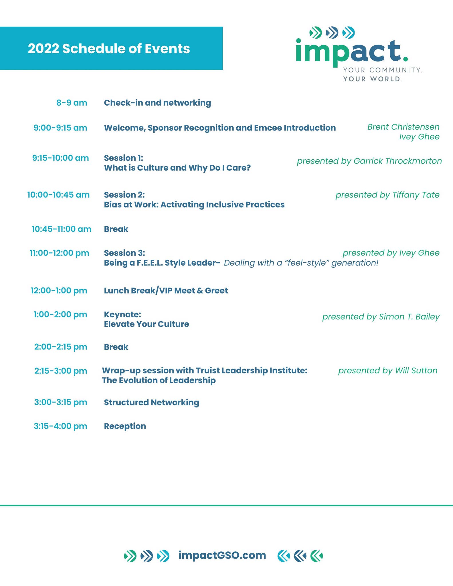 impact. Schedule by Greensboro Chamber of Commerce - Issuu