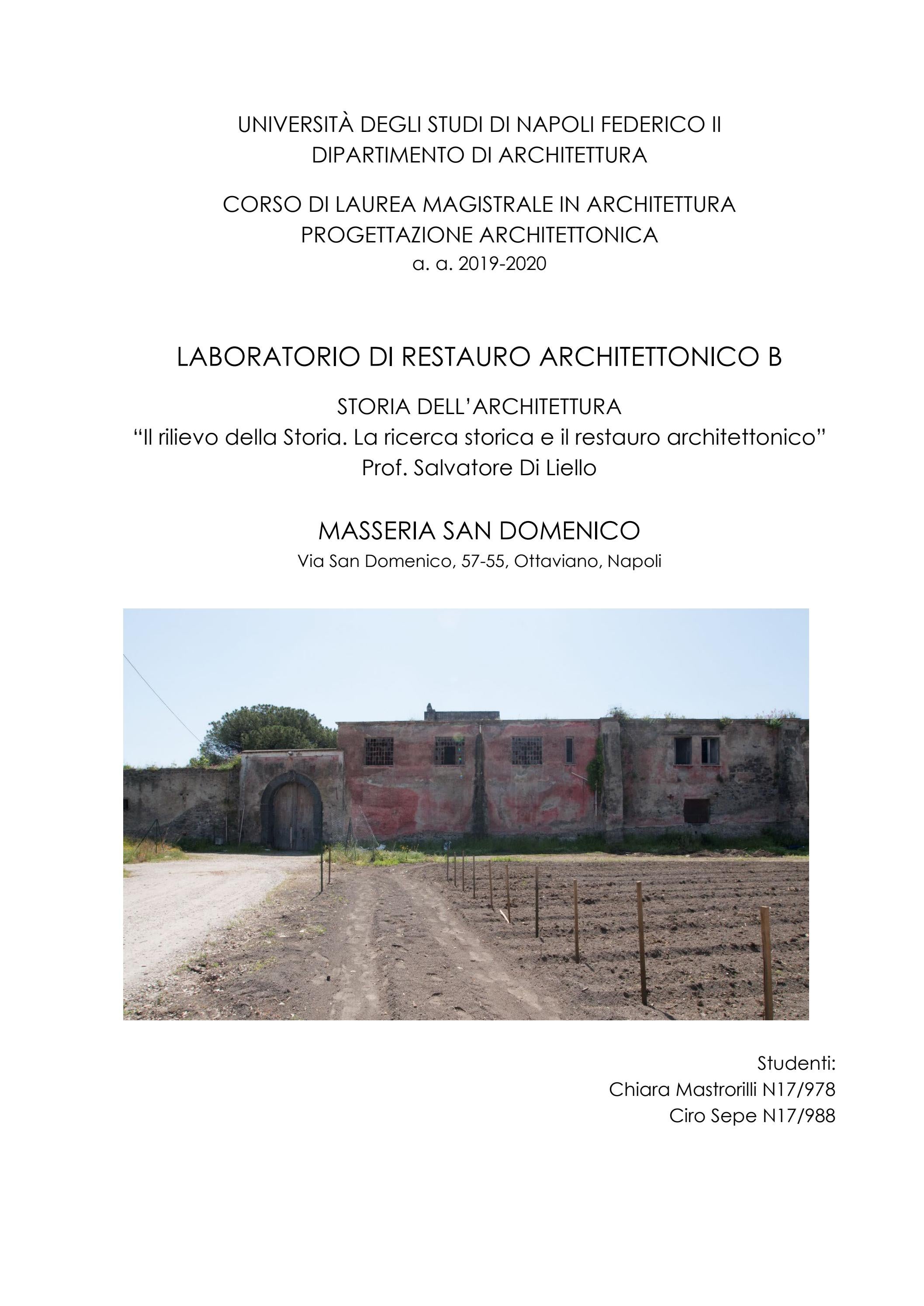 MASSERIA SAN DOMENICO - Ottaviano, Napoli by Chiara Mastrorilli - Issuu