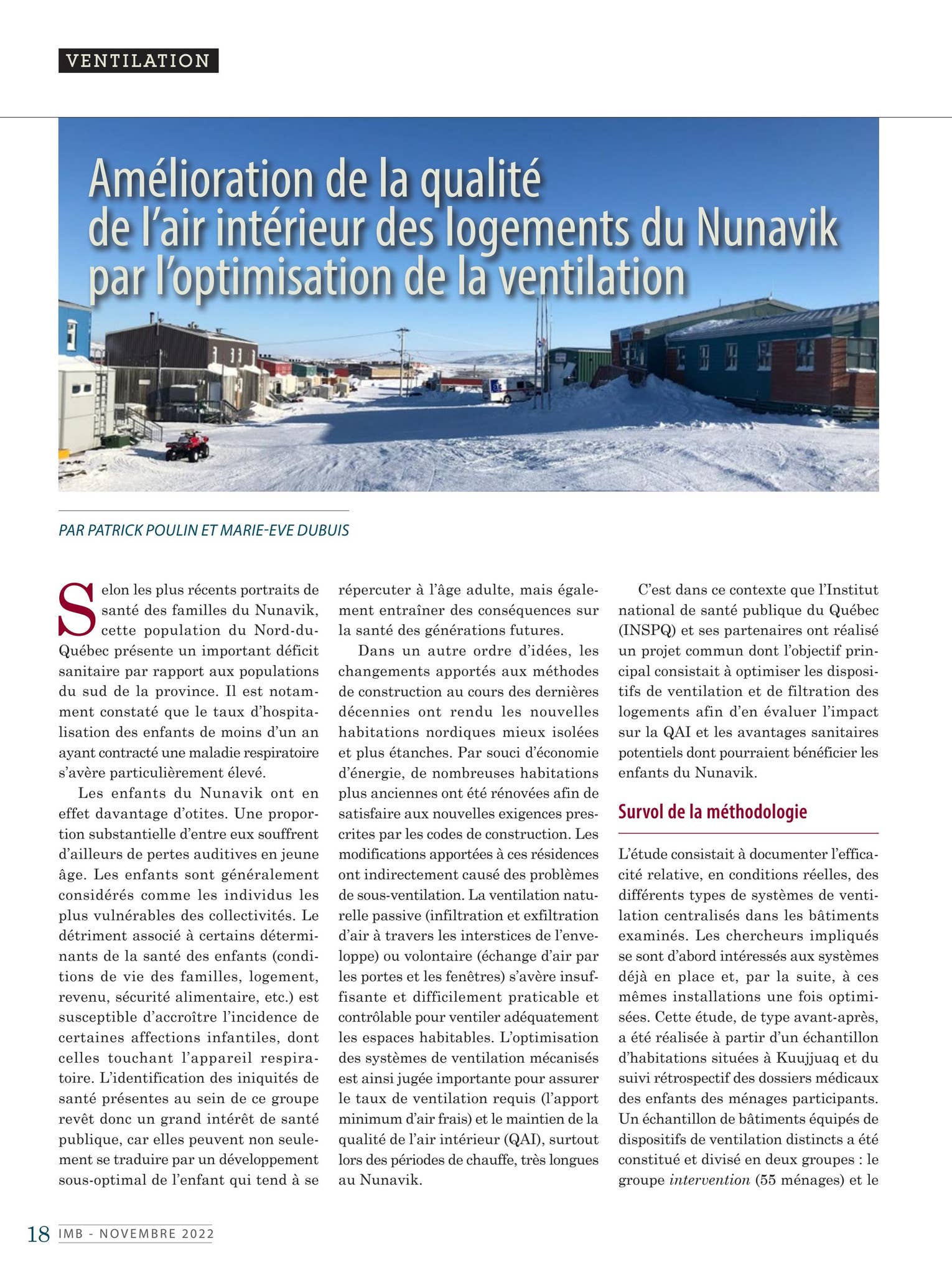 Revue IMB | Vol. 37, n° 9 | Novembre 2022 by CMMTQ - Issuu