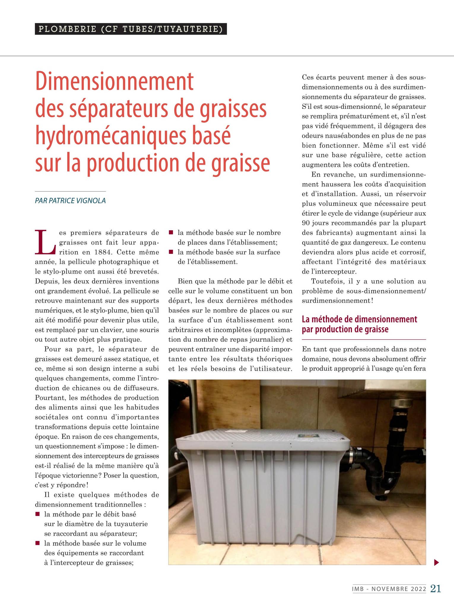 Revue IMB | Vol. 37, n° 9 | Novembre 2022 by CMMTQ - Issuu