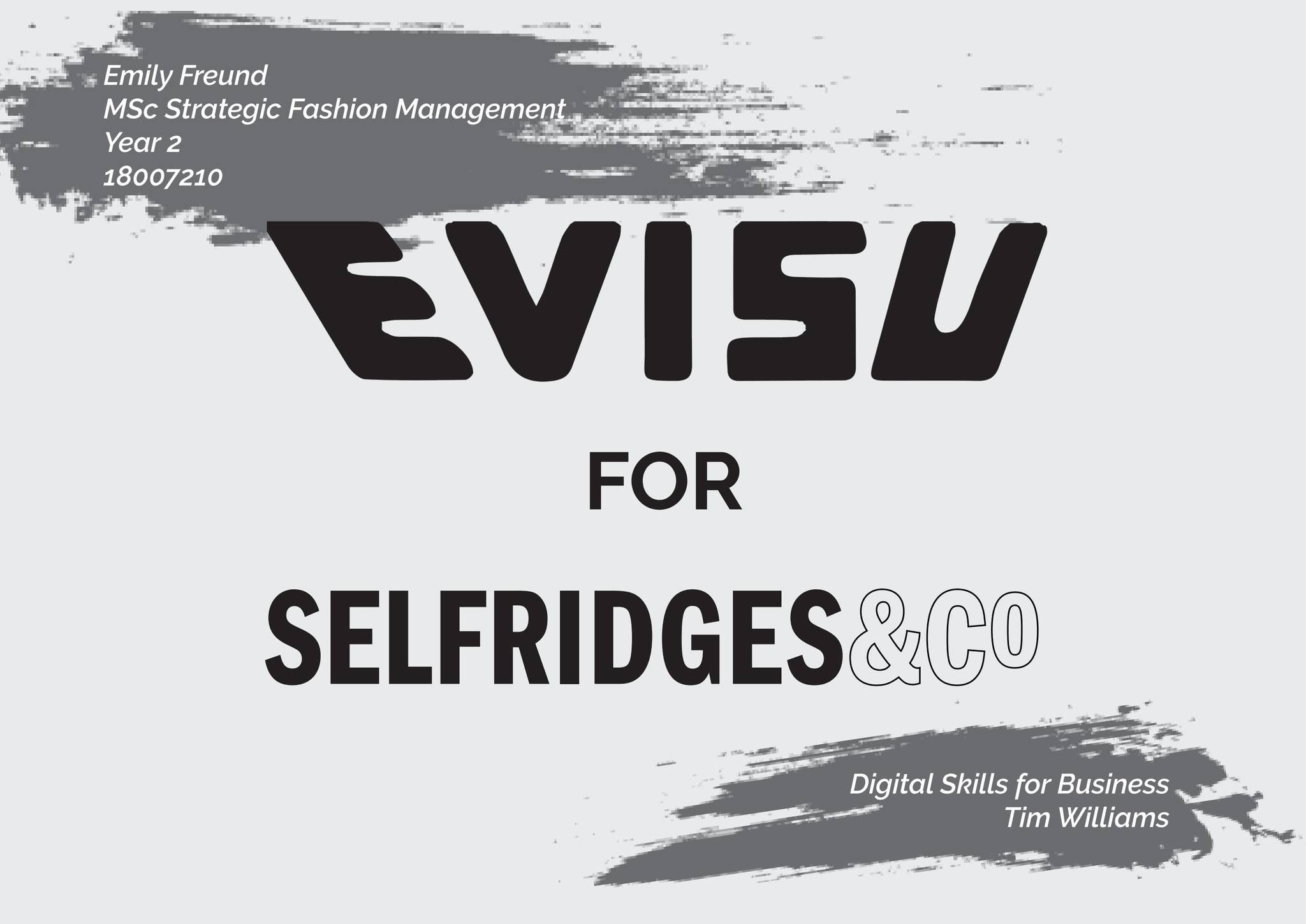 Evisu for Selfridges by Emily Freund - Issuu