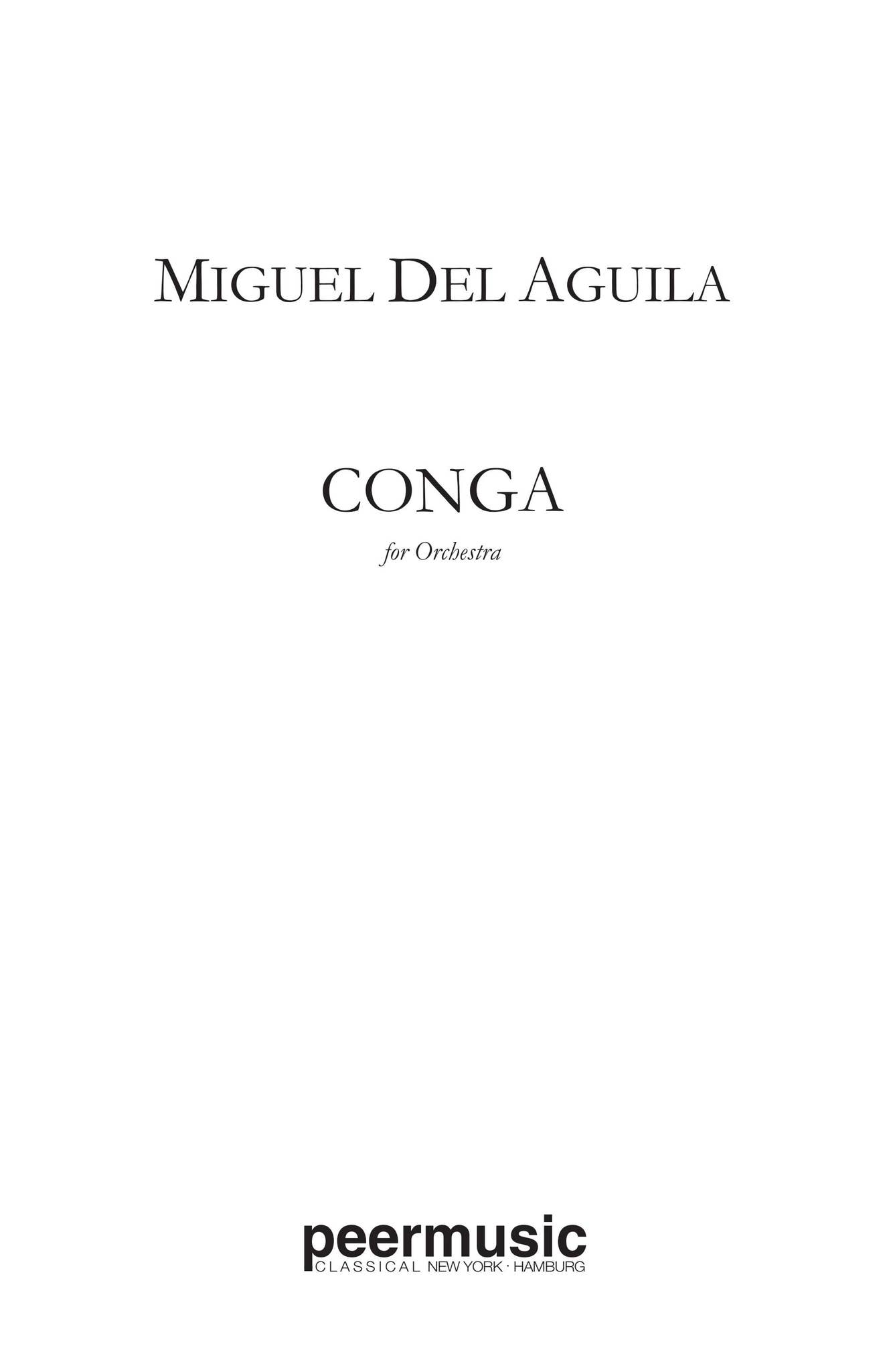Aguila - Conga for orchestra by Peermusic Classical - Issuu