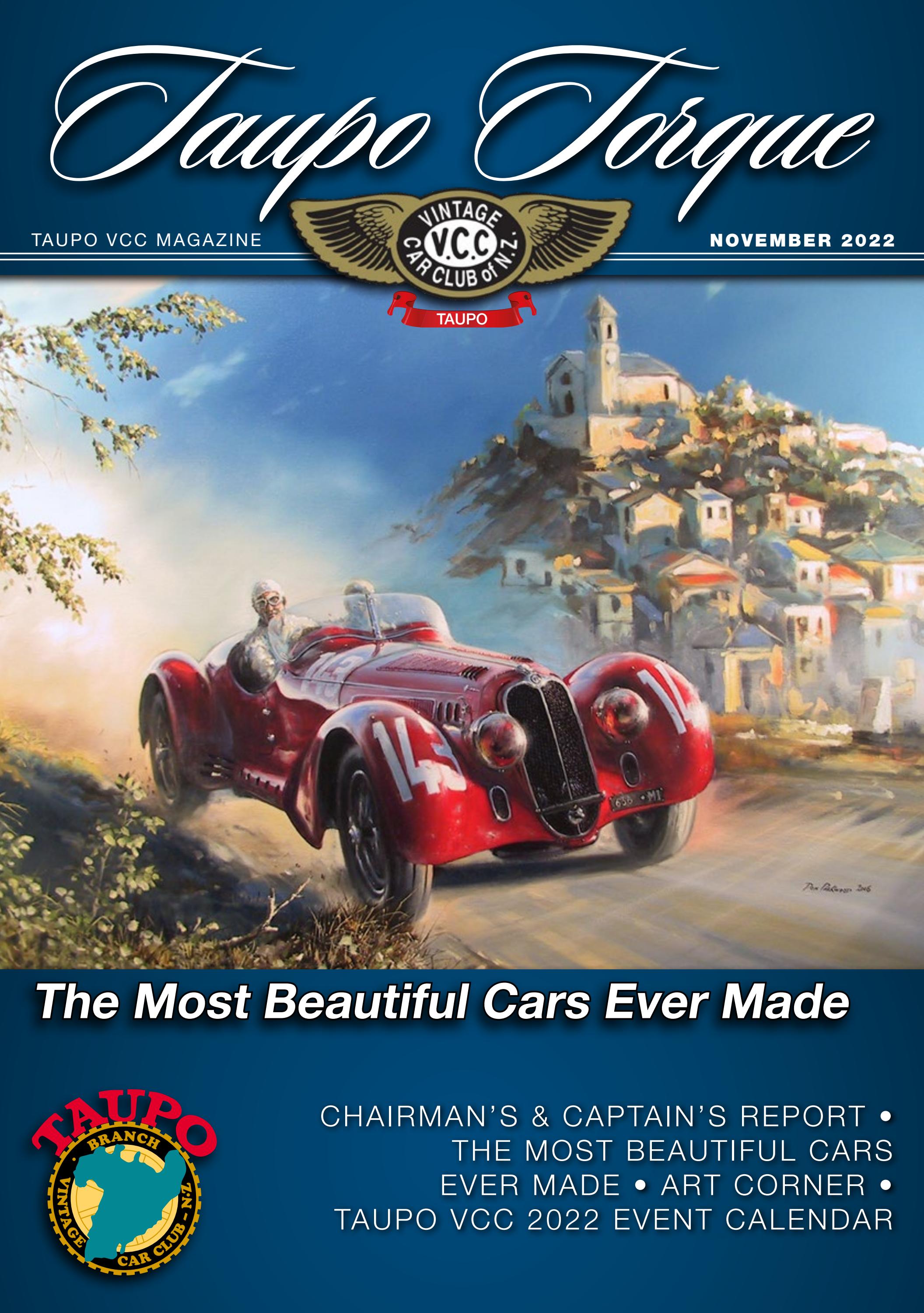 VCC TAUPO TORQUE NOV 2022 by Vintage Car Club of New Zealand - Issuu