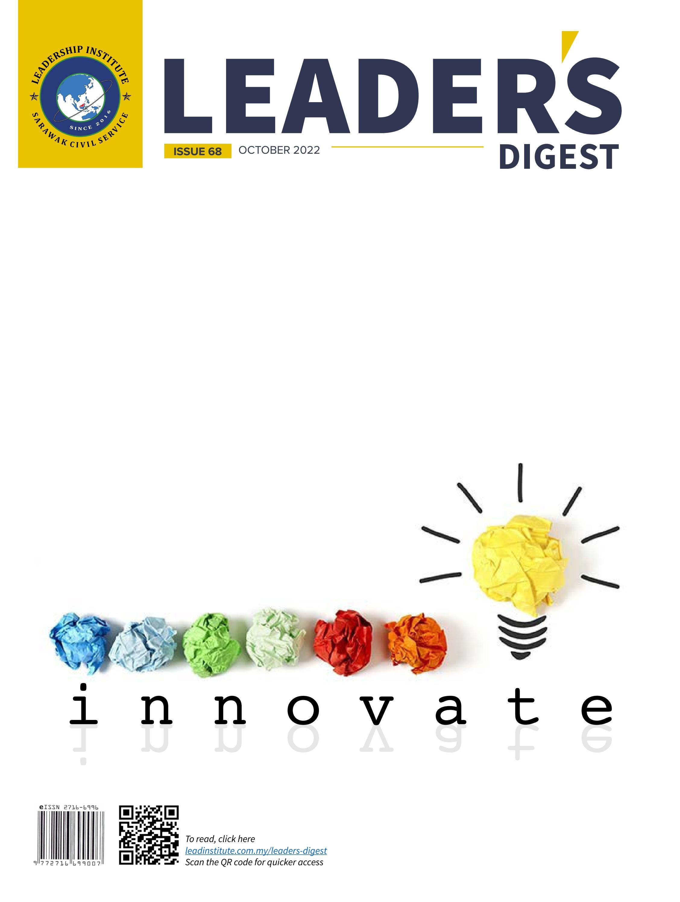 Leader's Digest #68 (October 2022) by Leadership Institute - Issuu