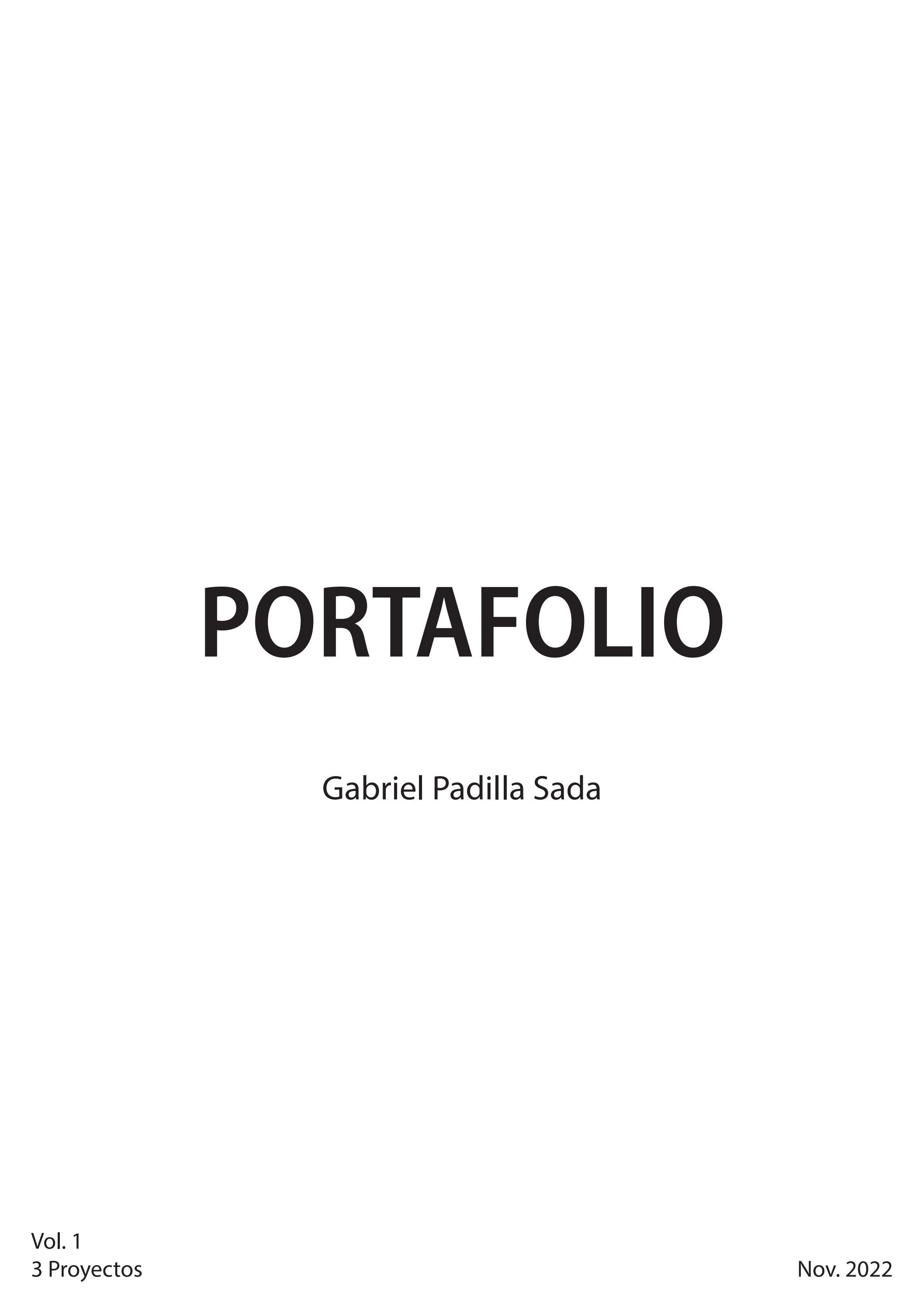 Portafolio Gabriel Padilla by Gabriel Padilla Sada - Issuu