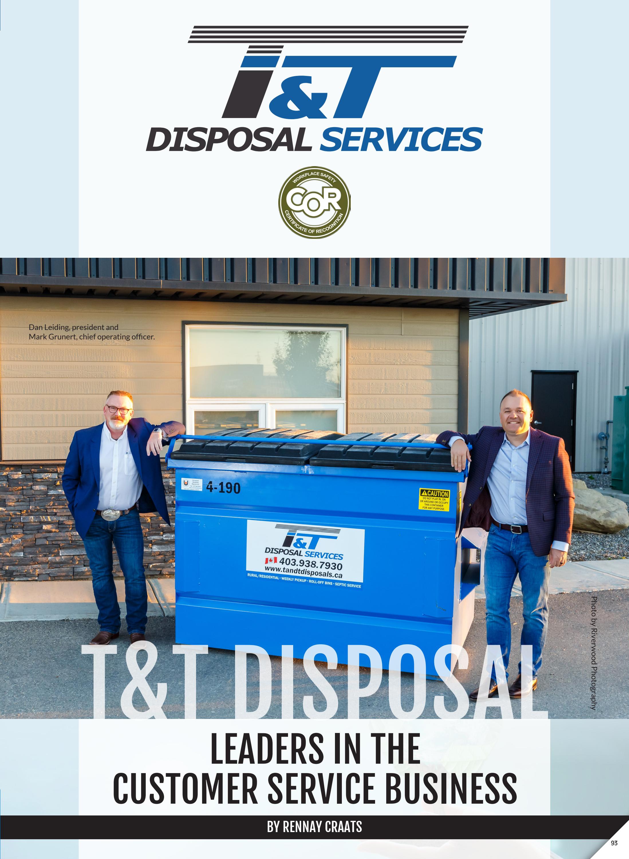 T & T Disposal Services - Celebrating 25 Years by Business in Calgary ...