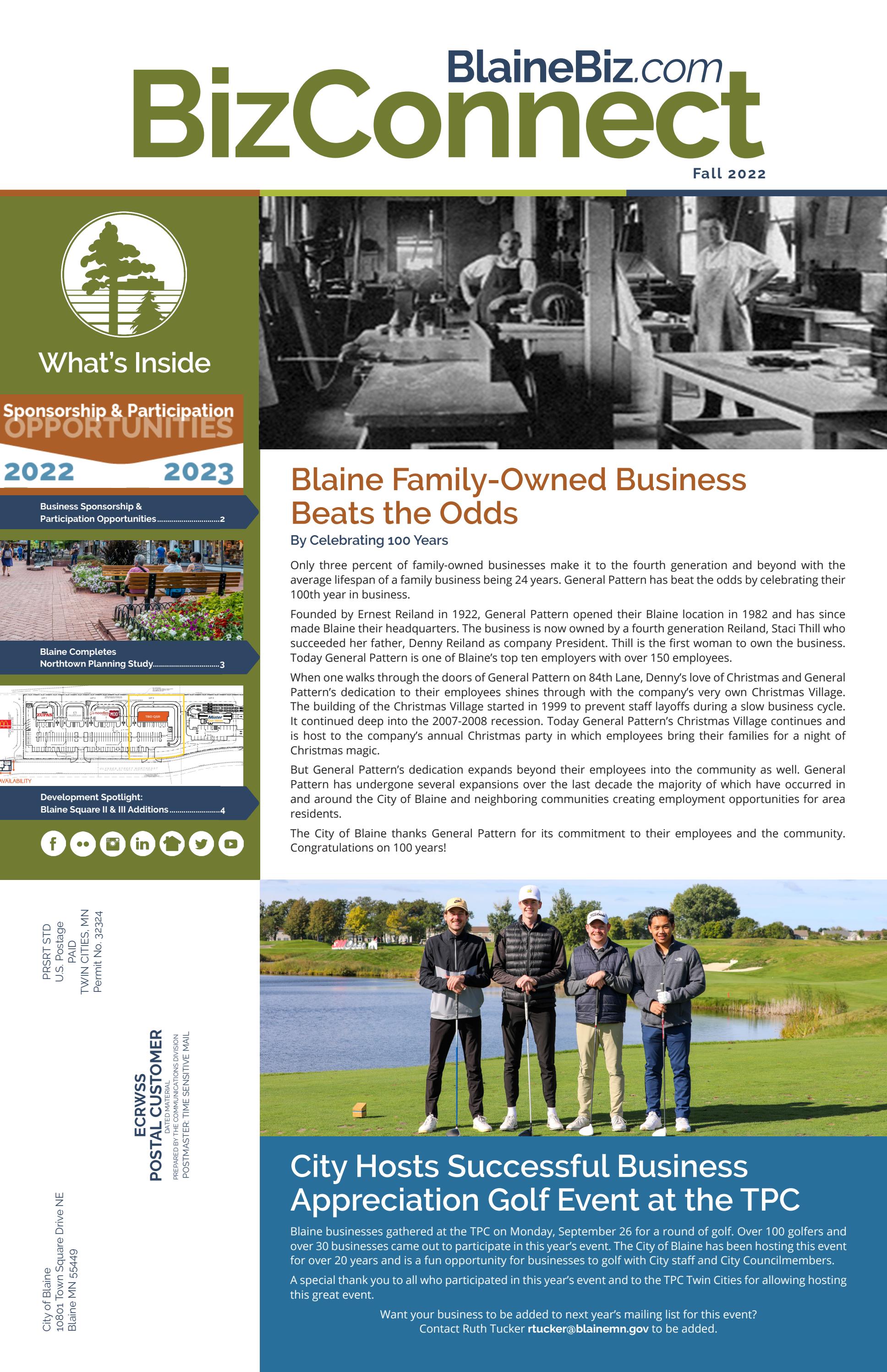 BizConnect - Fall 2022 by City of Blaine - Issuu