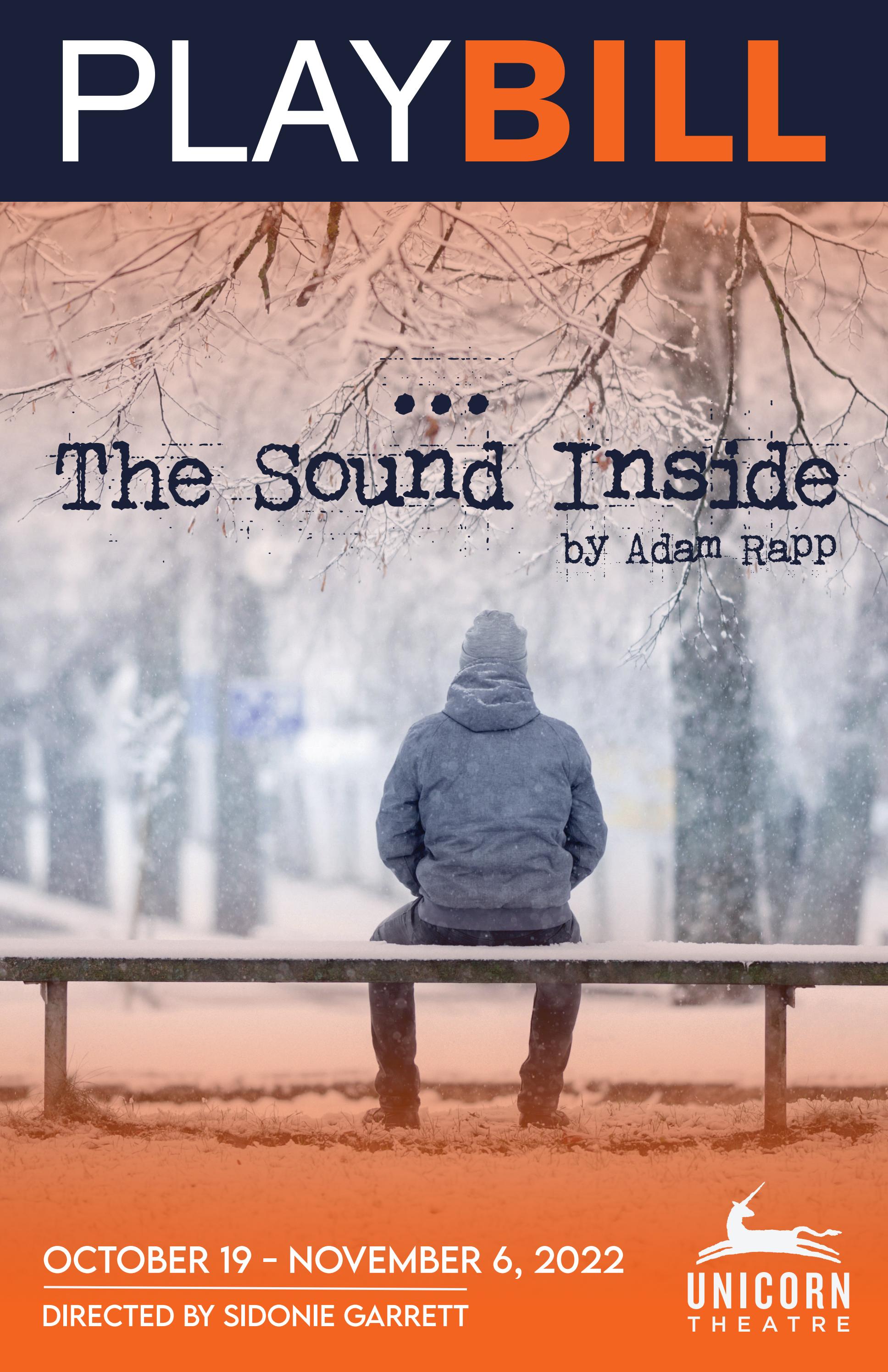 The Sound Inside - Playbill by unicorntheatrekc - Issuu