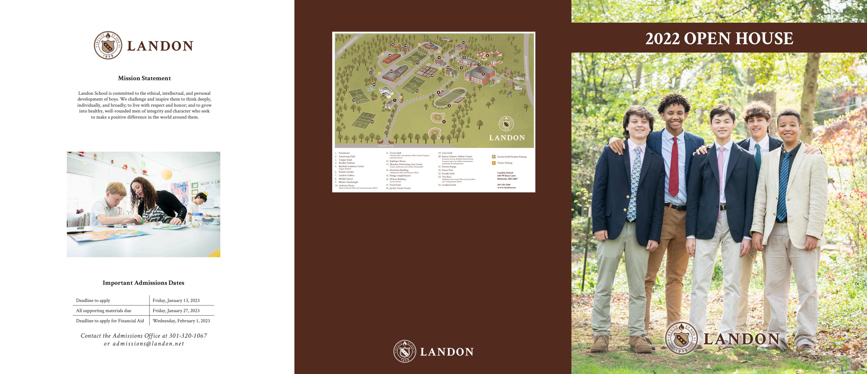 2022 Landon Admissions Open House Program by Landon School - Issuu