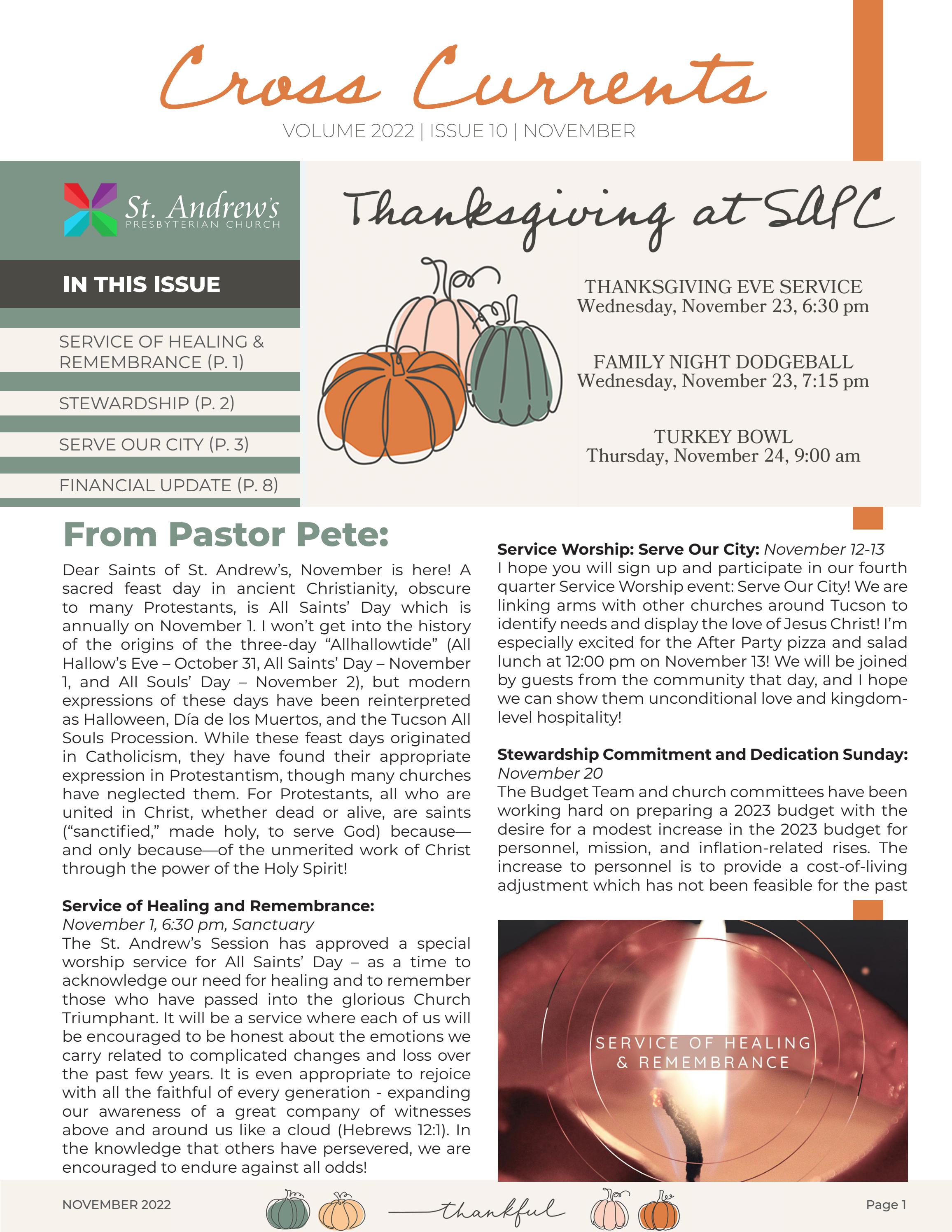 November 2022 Cross Currents by sapctucson - Issuu