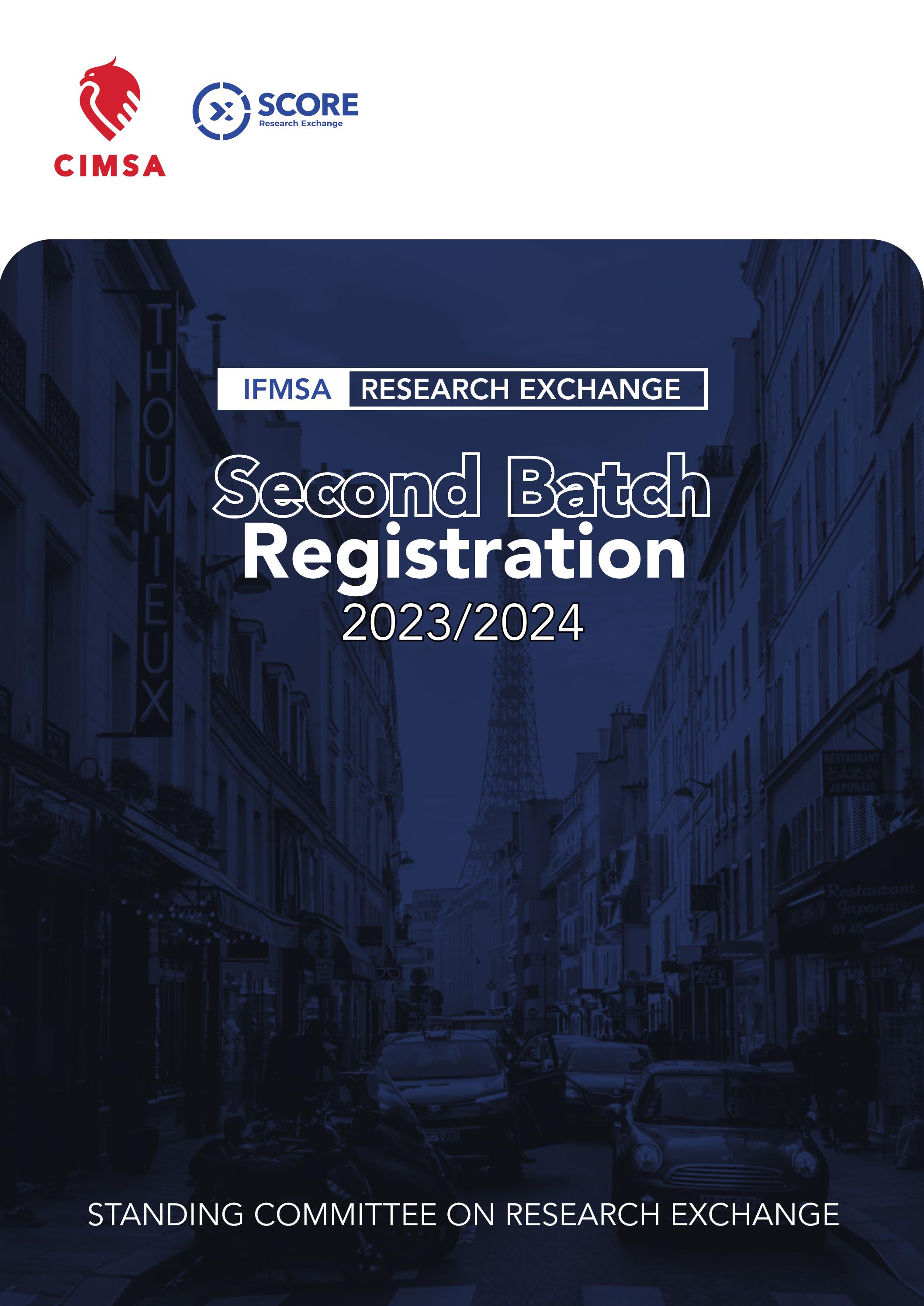 SCORE CIMSA Second Batch Exchange Guideline 2023/2024 by SCORE CIMSA ...