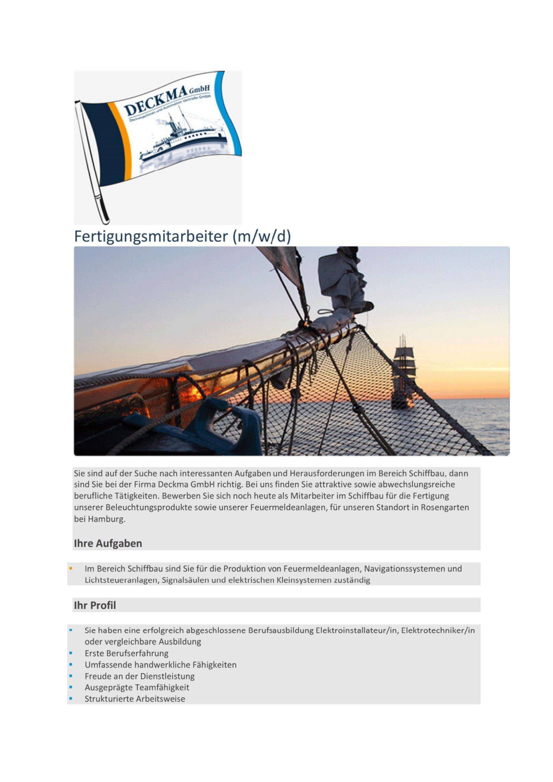 Stellenangebot als Fertigungsmitarbeiter (m/w/d) by Nordicweb GmbH - Issuu
