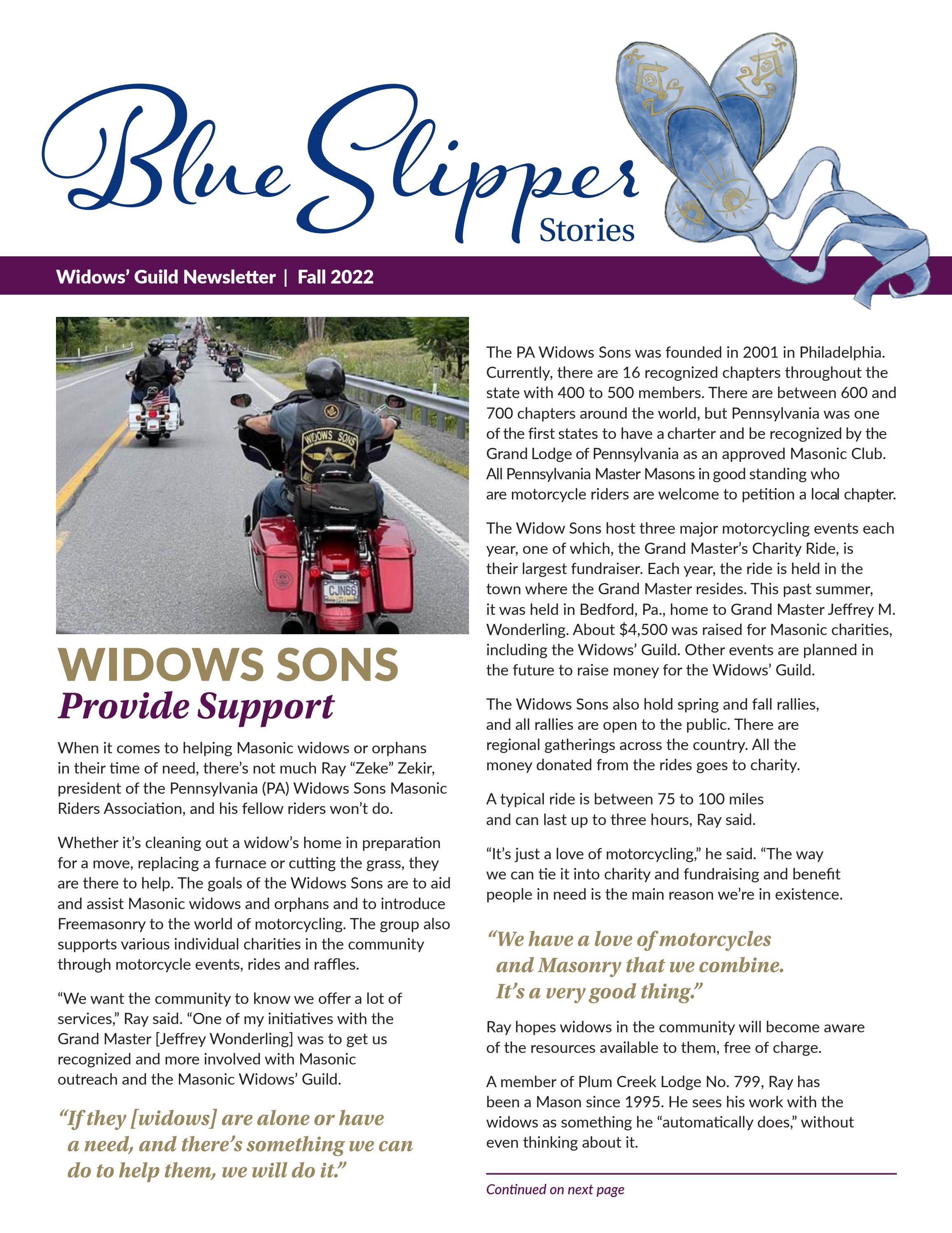 Blue Slipper Stories - Fall, 2022 by Masonic Villages - Issuu