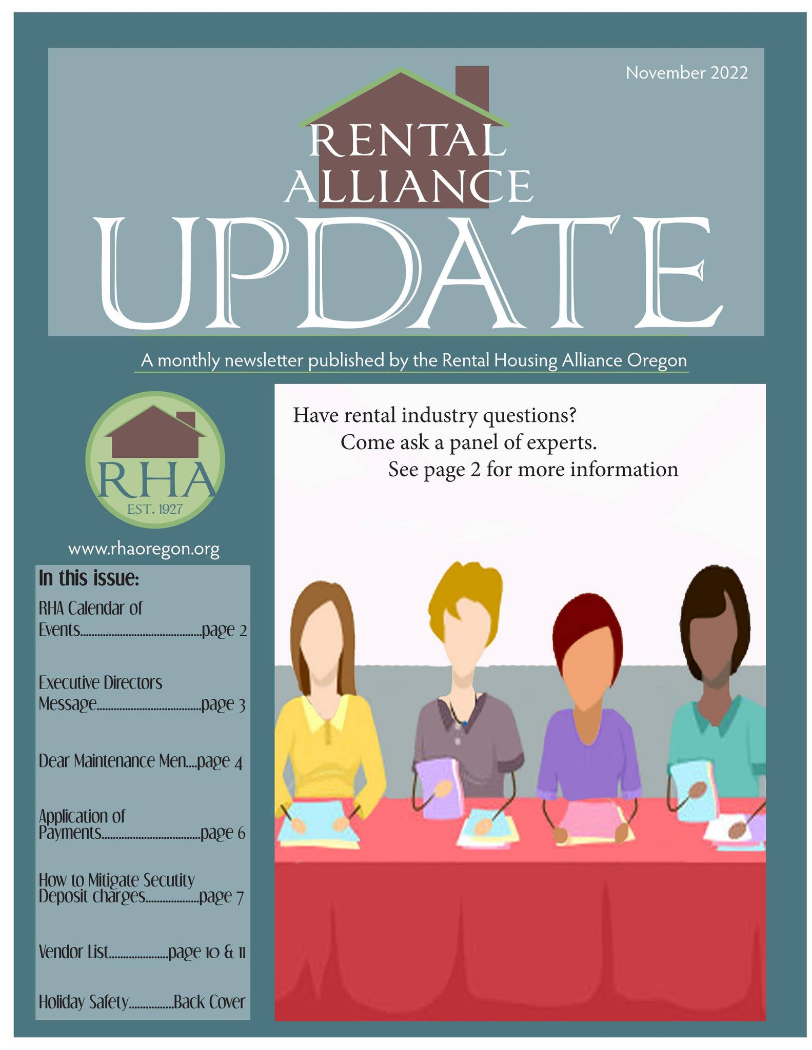 RHA Oregon November 2022 Update Newsletter by Cari Pierce - Issuu