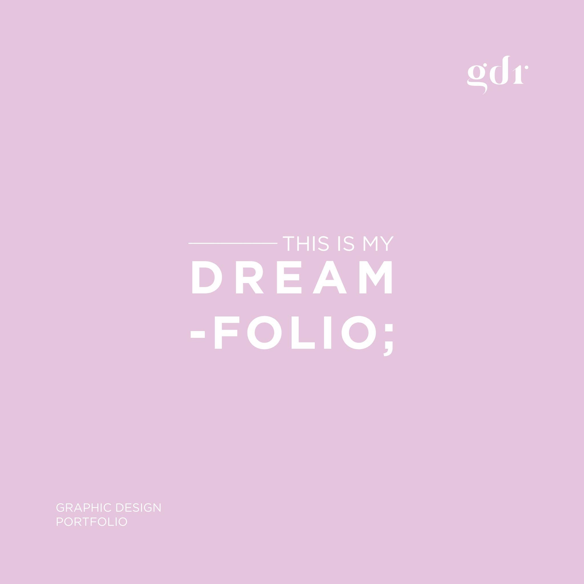 This is my Dreamfolio - Graphic Design Portfolio by Germana Della Rocca - Issuu