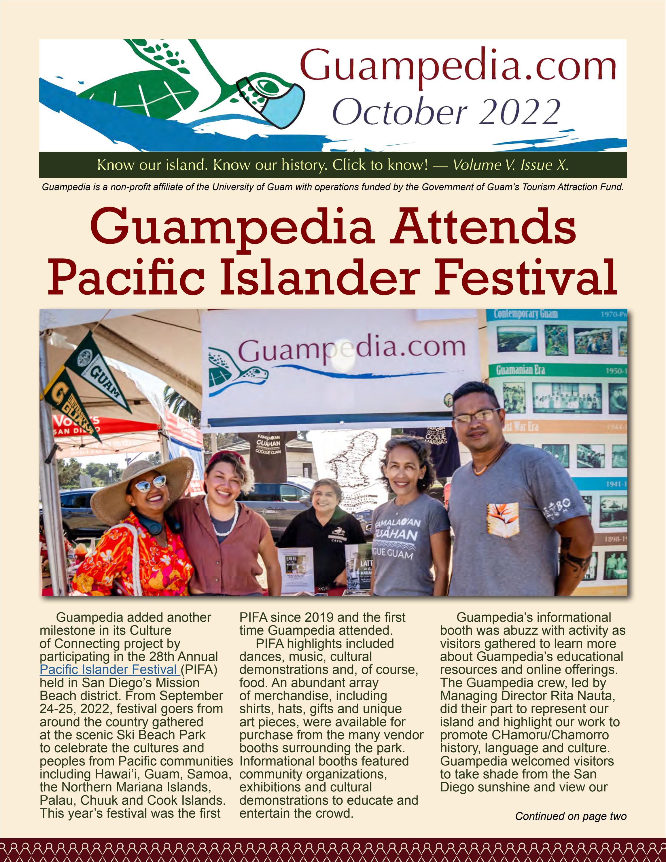 Guampedia Newsletter October 2022 by Guampedia - Issuu