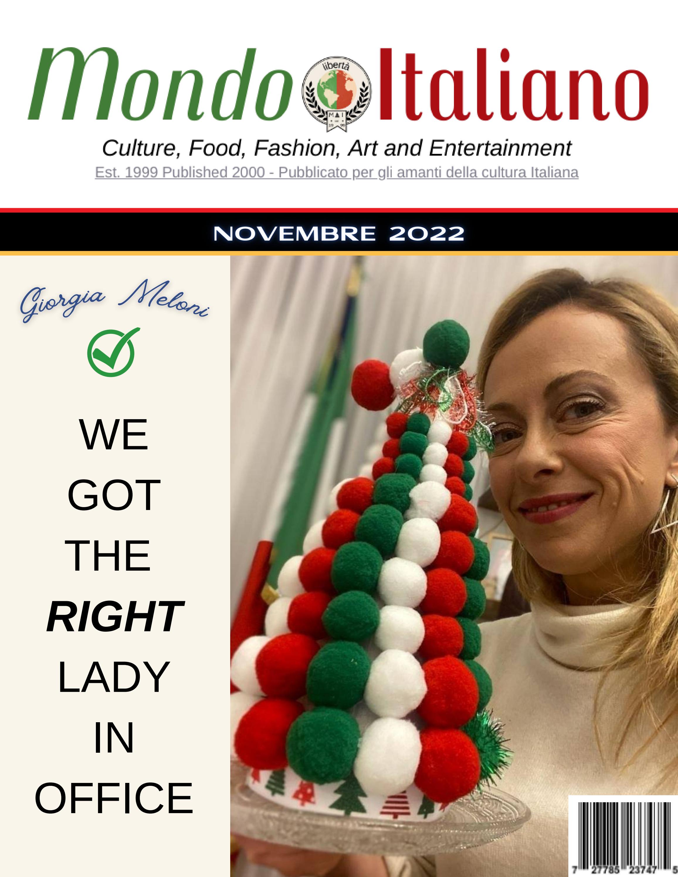 Mondo Italiano Magazine - Italia has the RIGHT Woman in Power by Luxury ...