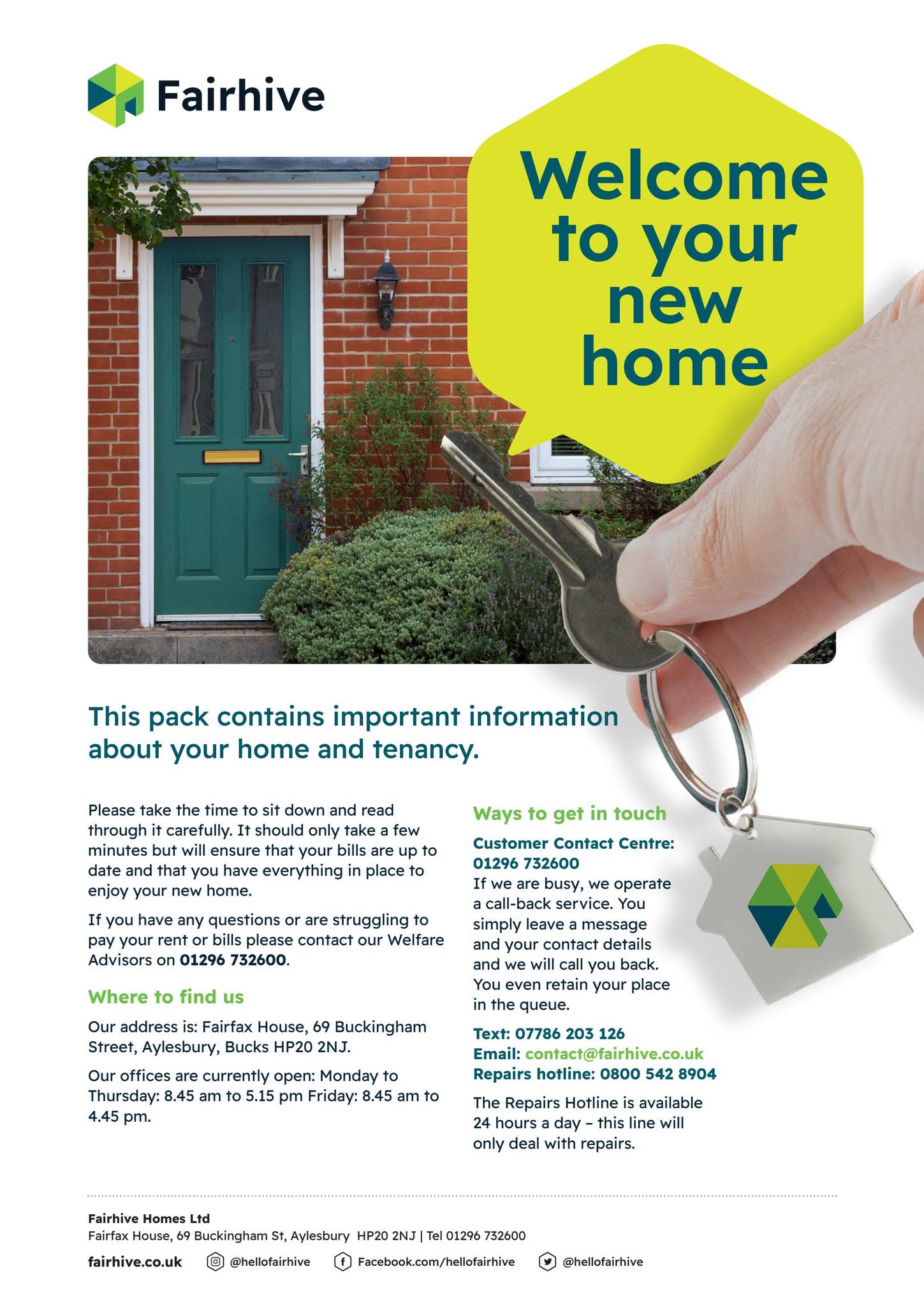 Welcome to your new home - information about your home by Fairhive - Issuu