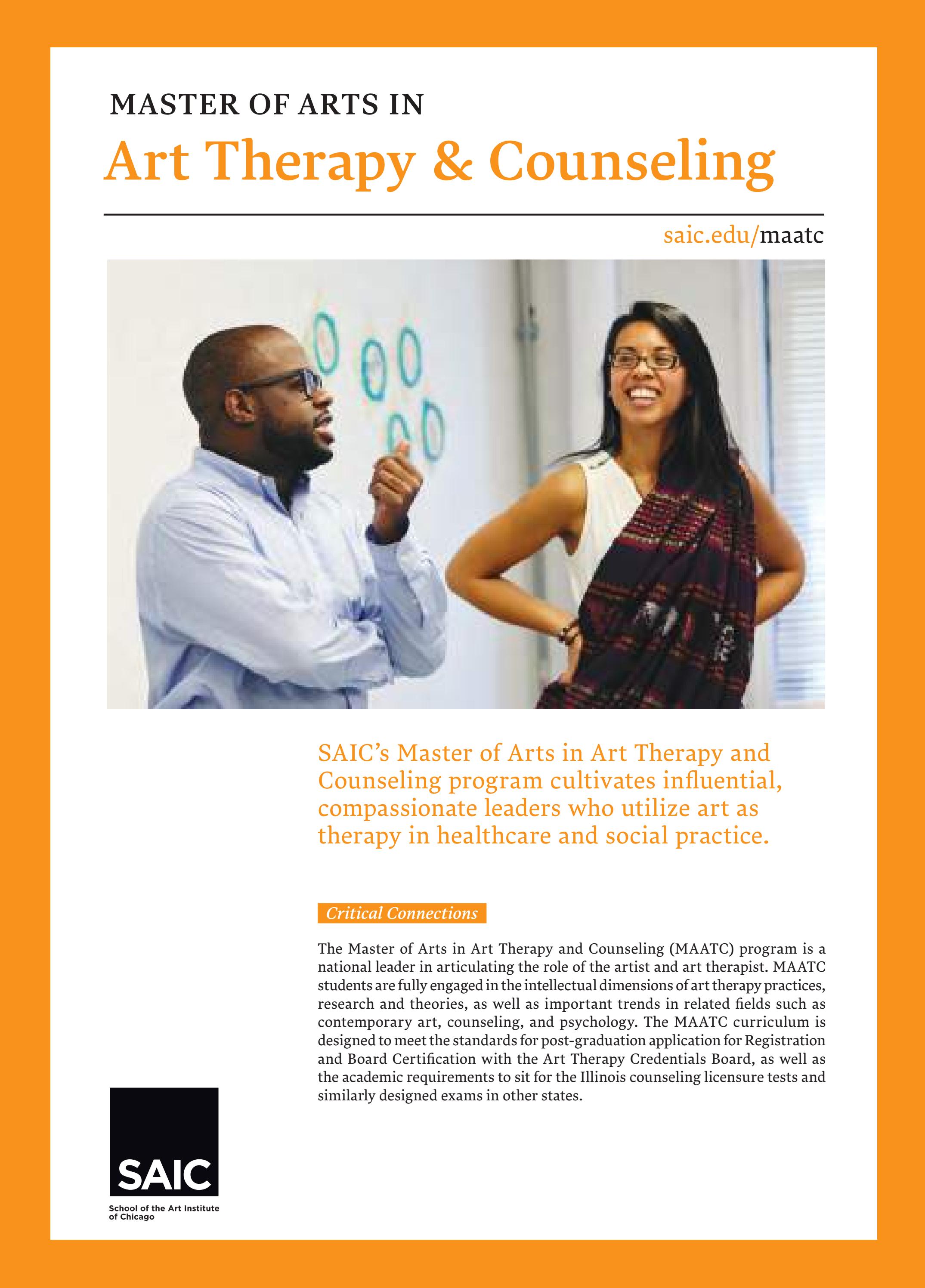 SAIC Art Therapy and Counseling MA Brochure by School of the Art ...