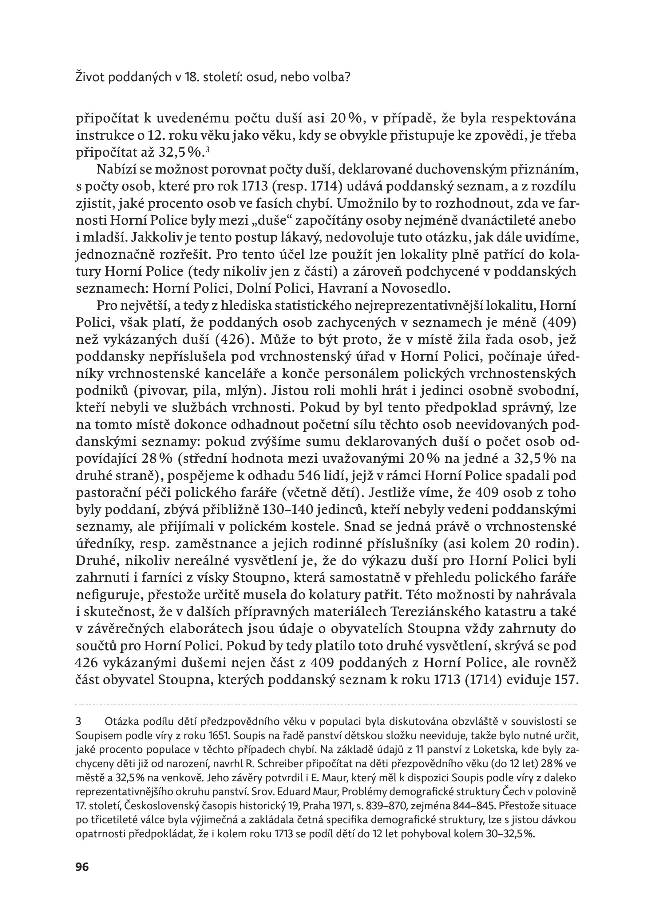 Život poddaných v 18. století: osud, nebo volba? (Ukázka, strana 99) by ...