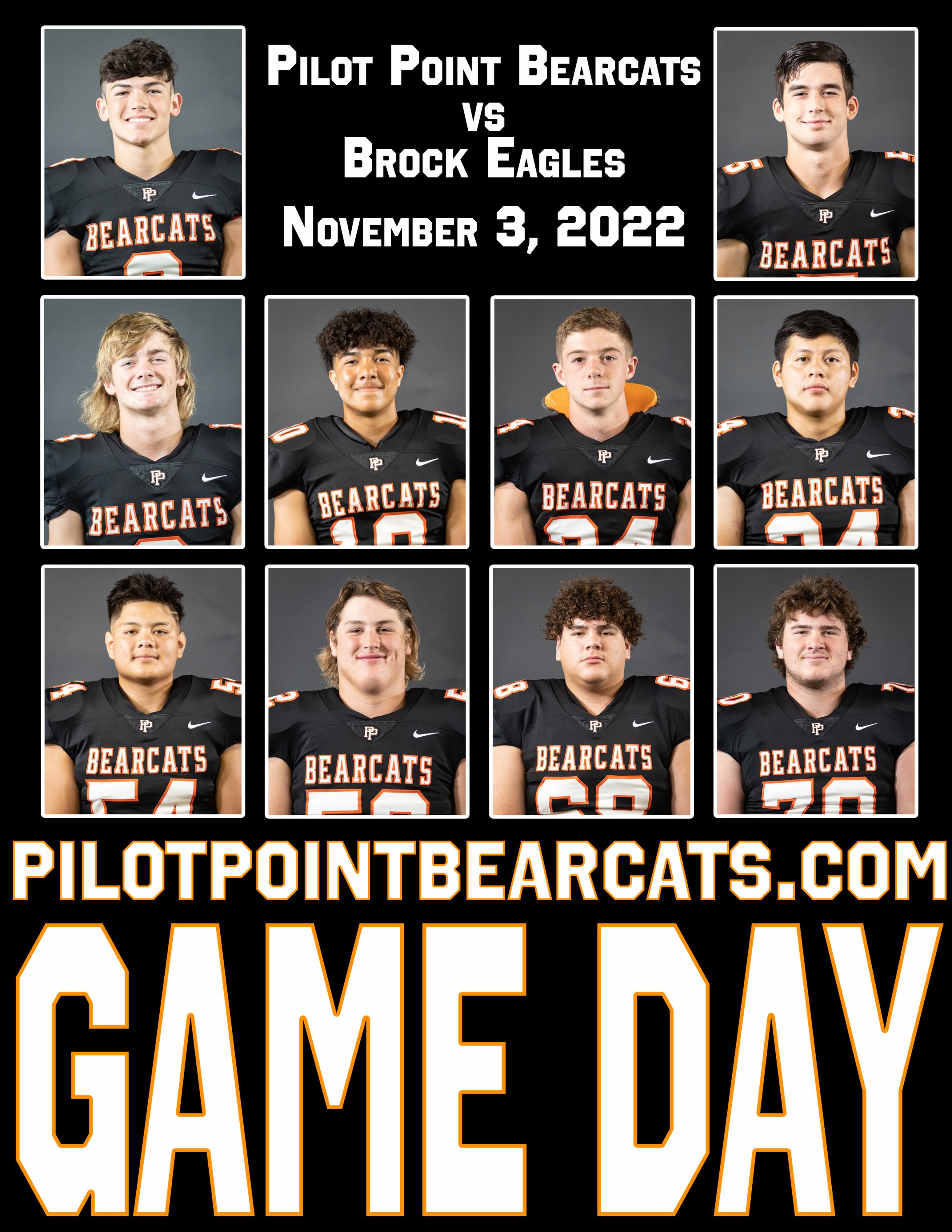Pilotpointbearcats.com Game Day Week 10: Pilot Point vs Brock by ...