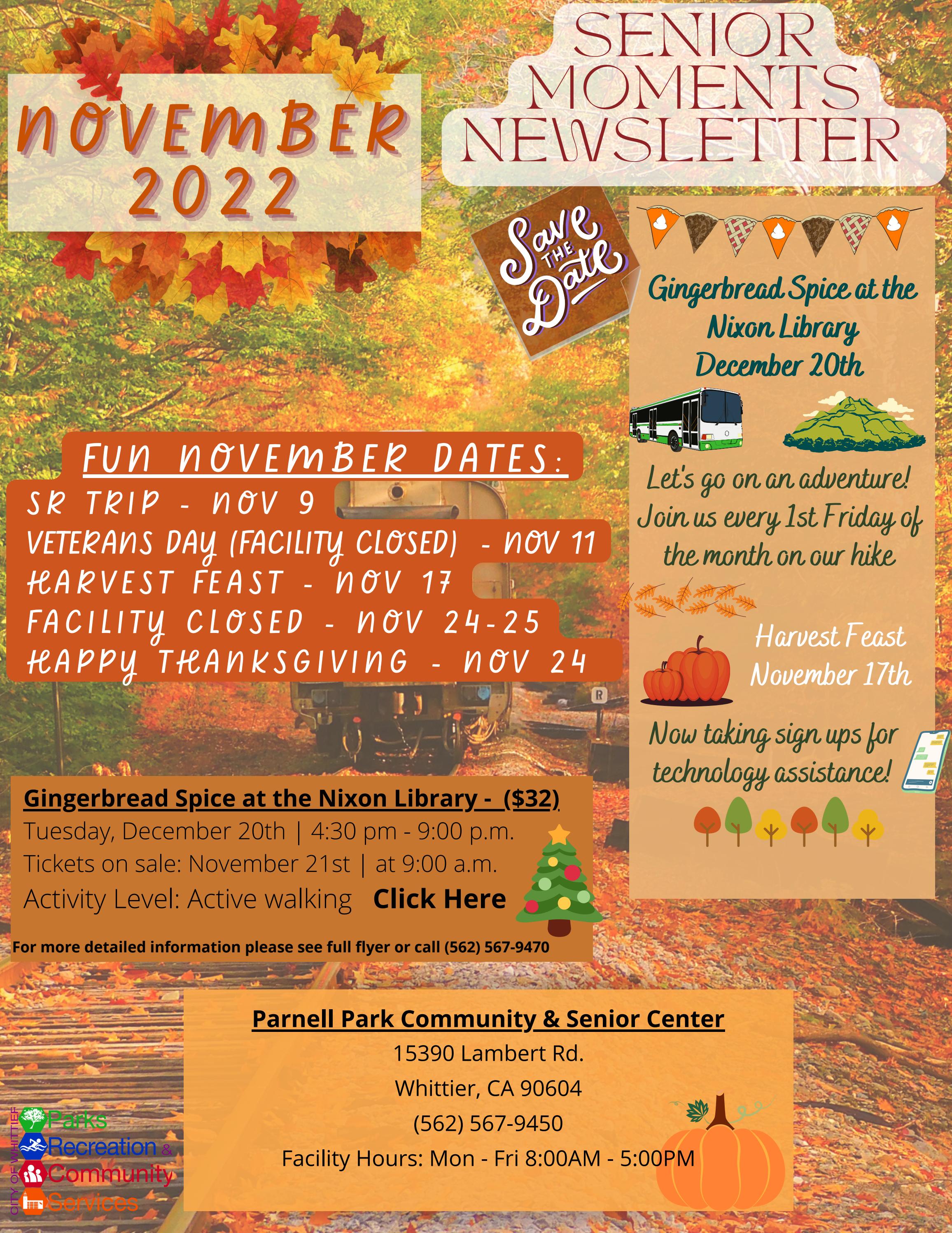 November Senior Newsletter by cityofwhittier - Issuu