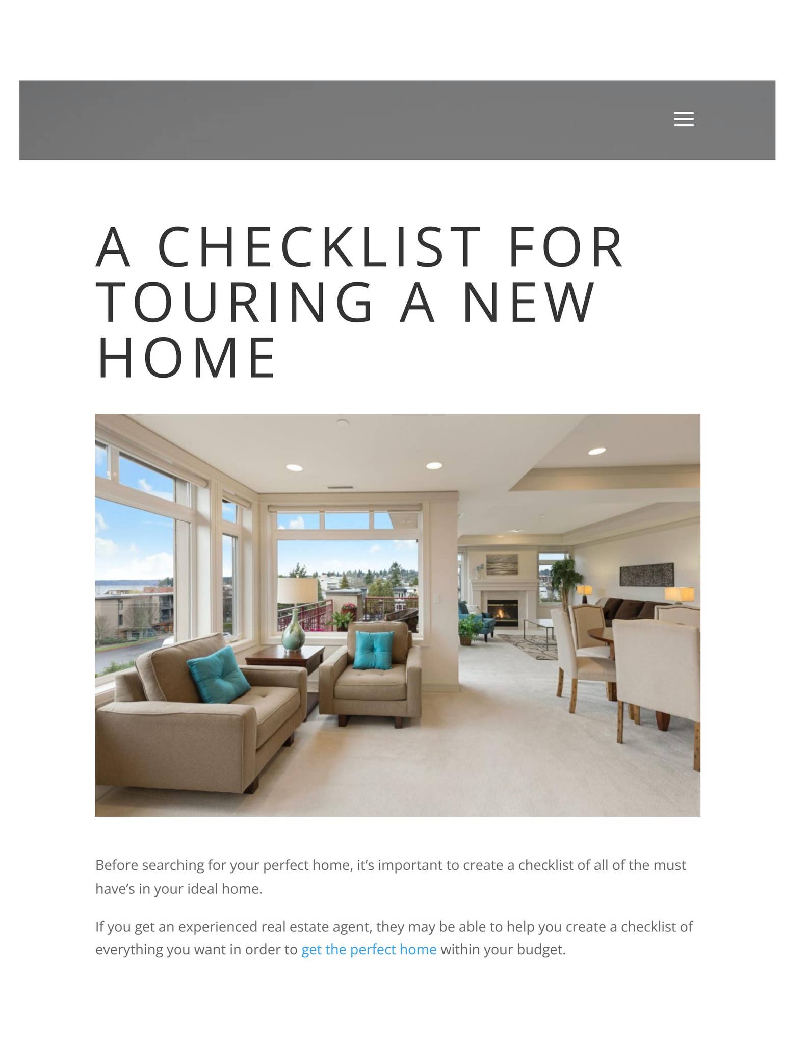 A Checklist for Touring a New Home by Ezra Beyman - Issuu