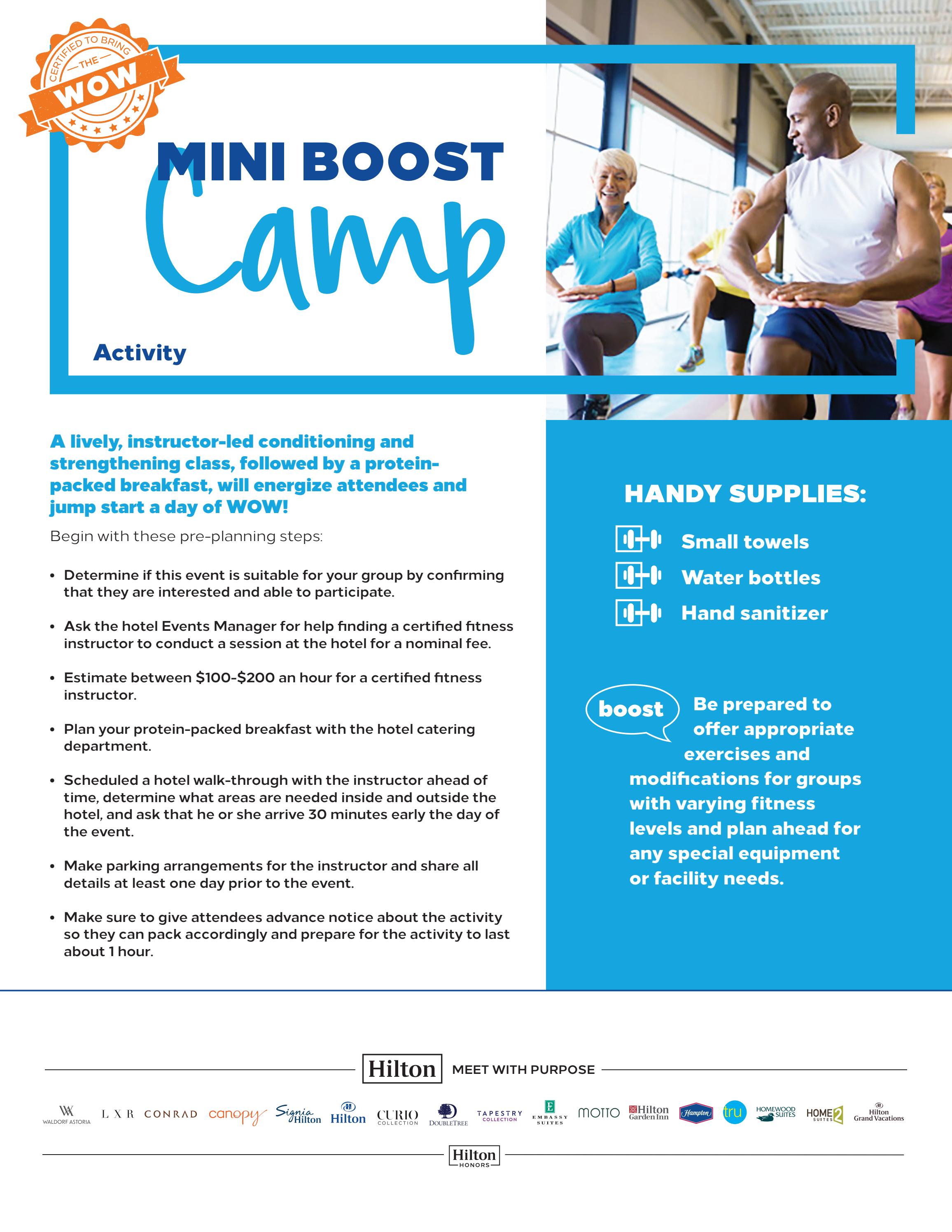Hilton Meet With Purpose Mini Boost Camp Activity Guide by hemline ...
