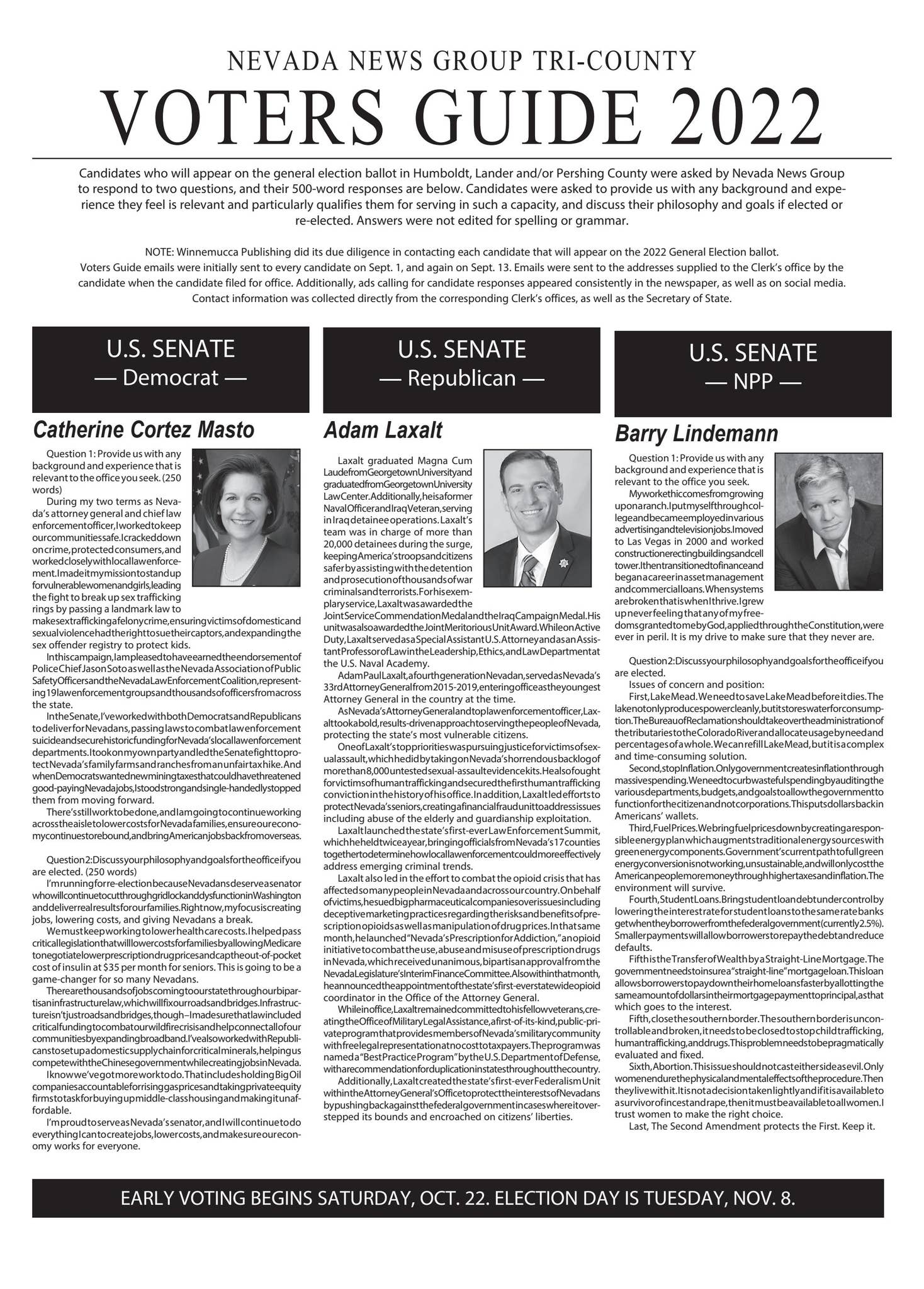 2022 General Election Voters Guide by Winnemucca Publishing - Issuu