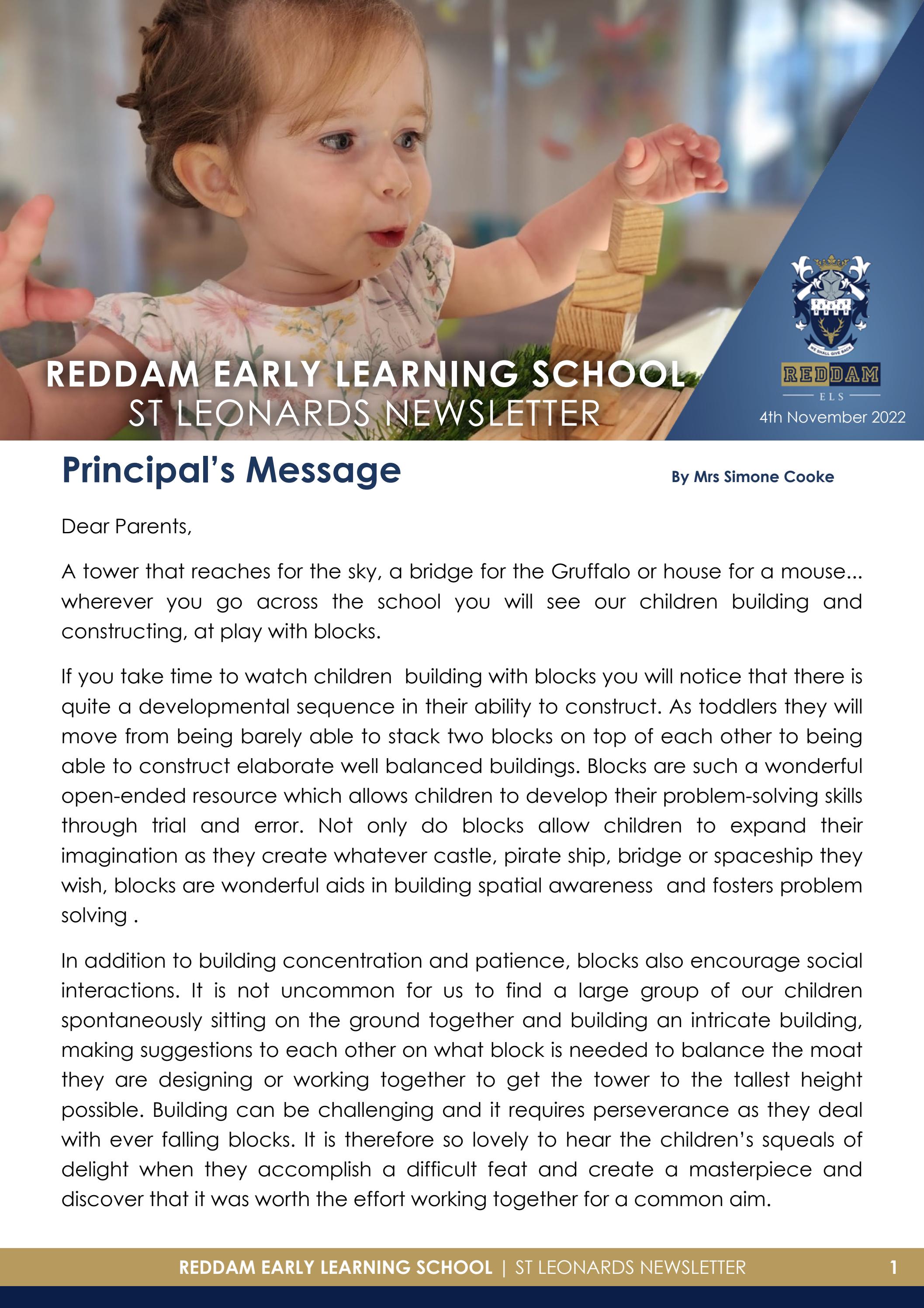 Reddam Early Learning School Newsletter Vol 22 Issue 33 by Reddam House ...