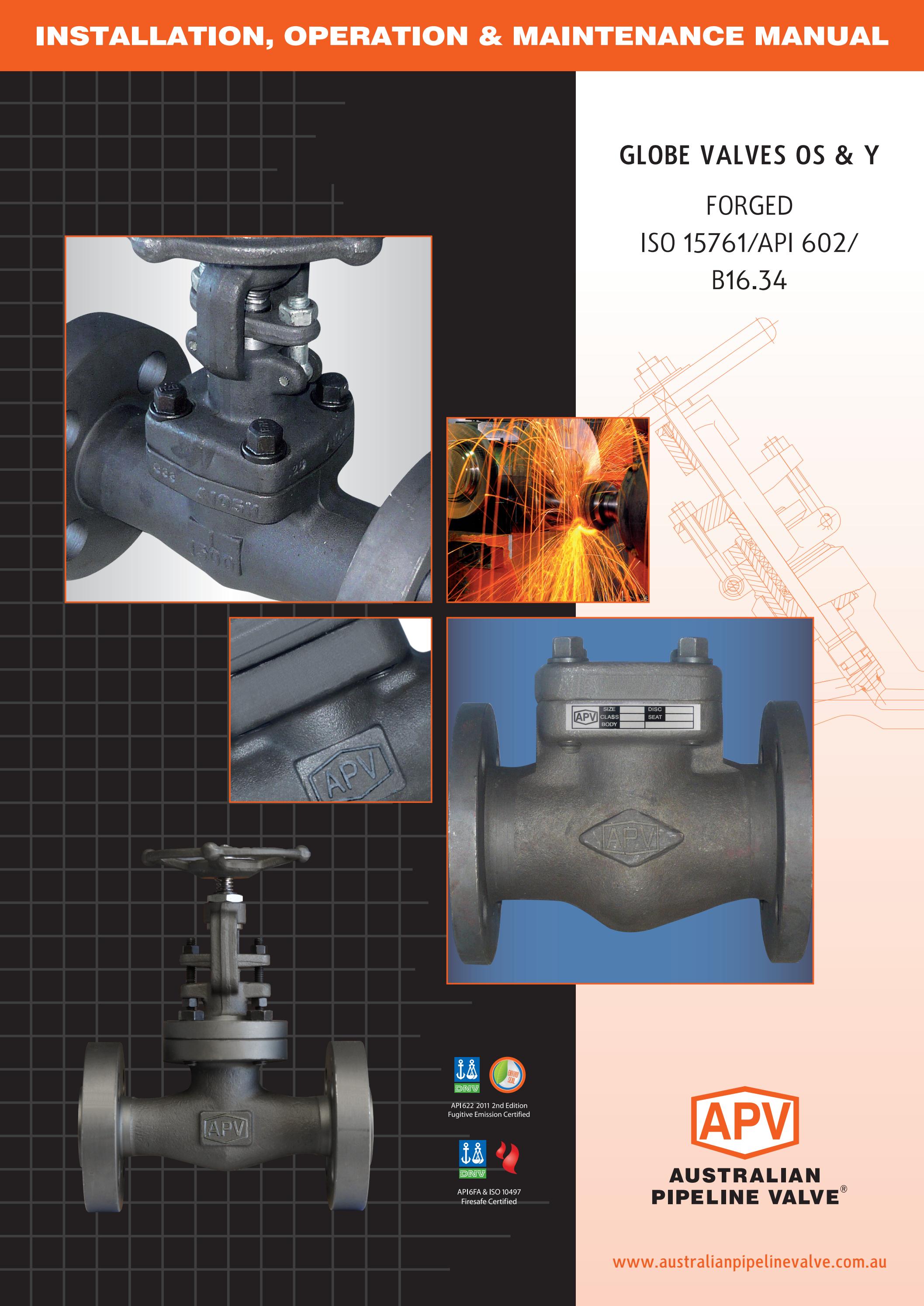 APV Globe Forged IOM by Australian Valve Centre - Issuu