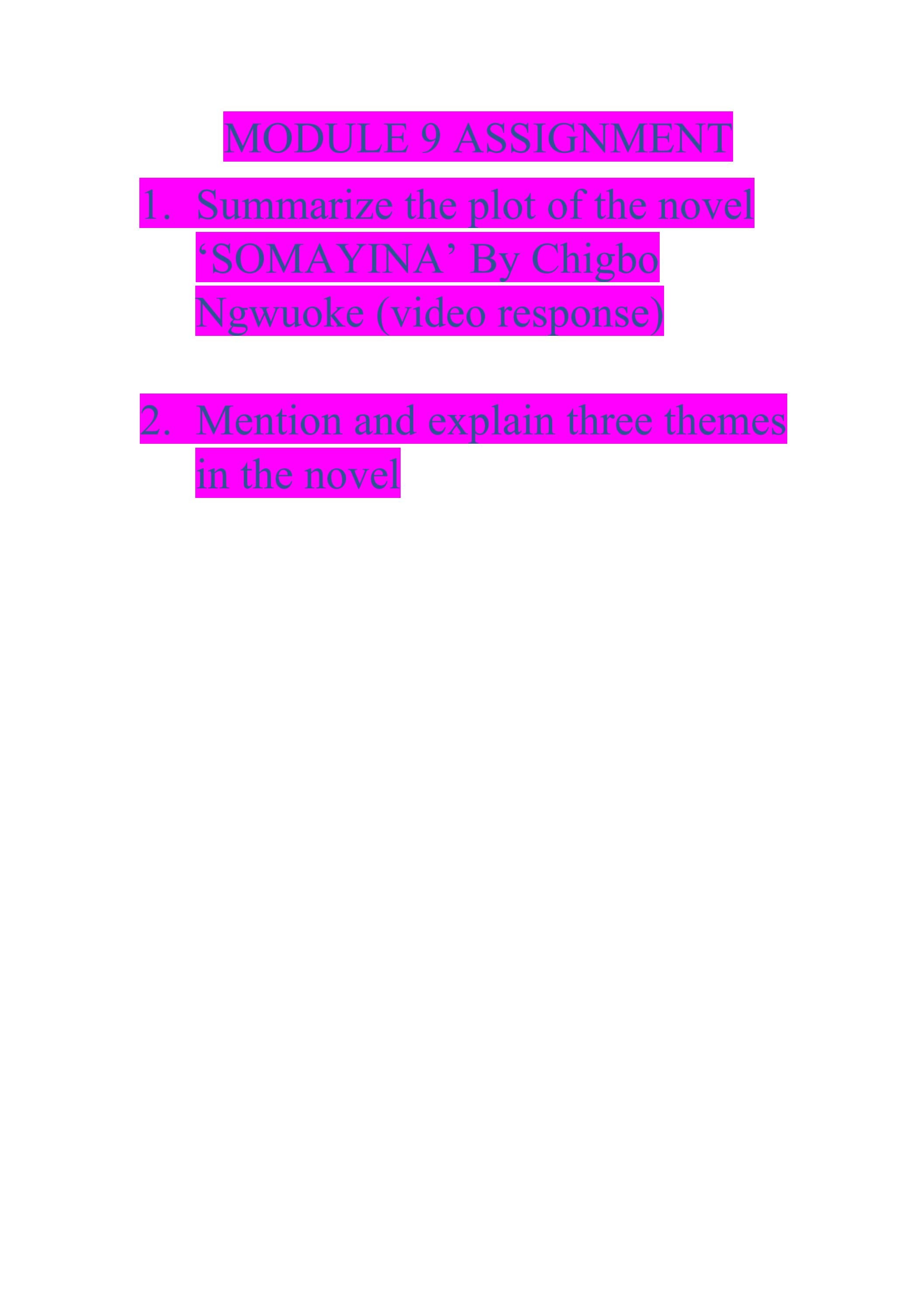 MODULE 9 ASSIGNMENT by Gra chef - Issuu