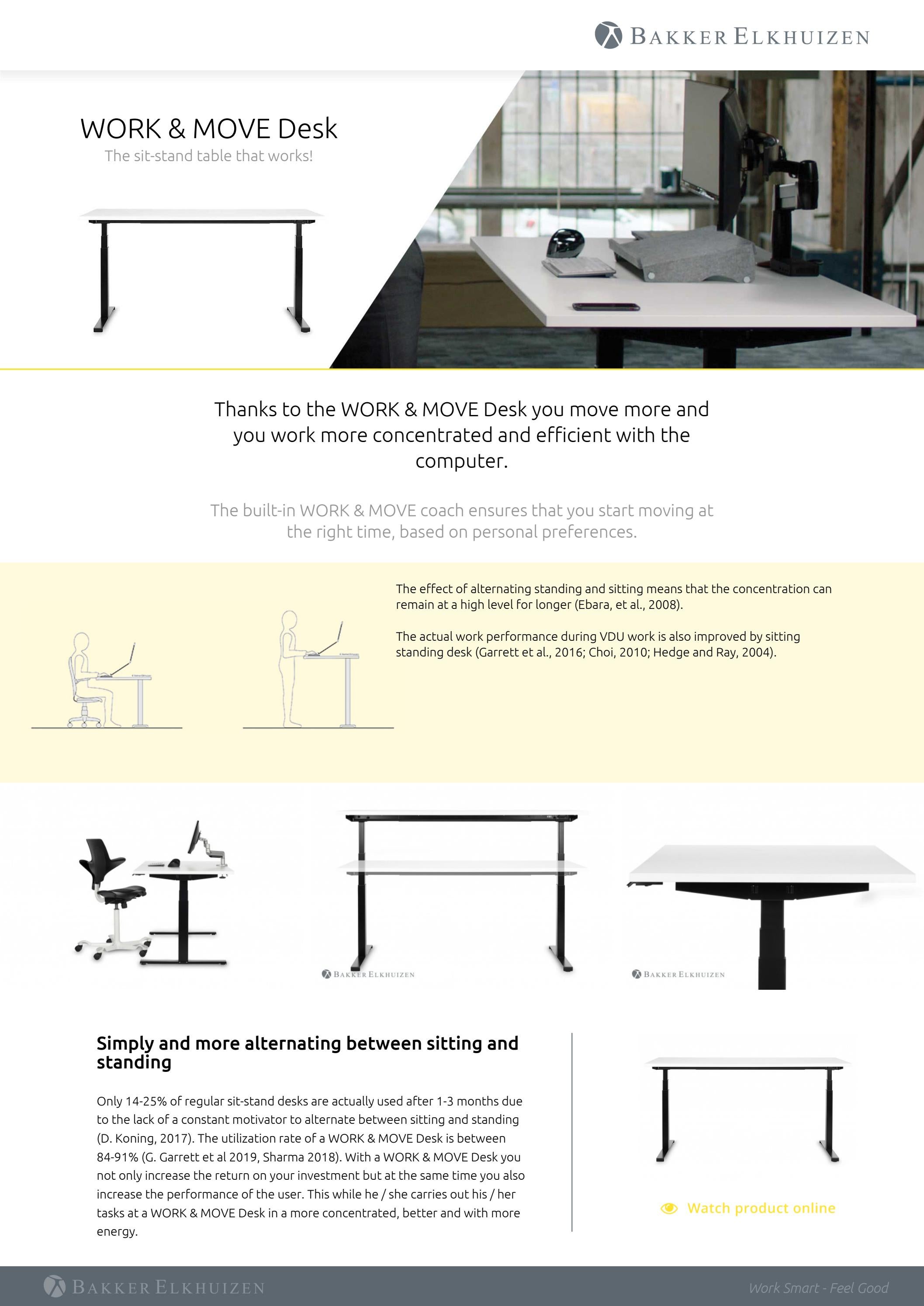 82 Work & Move Desk with Software by StudioLine Workplace Environments ...