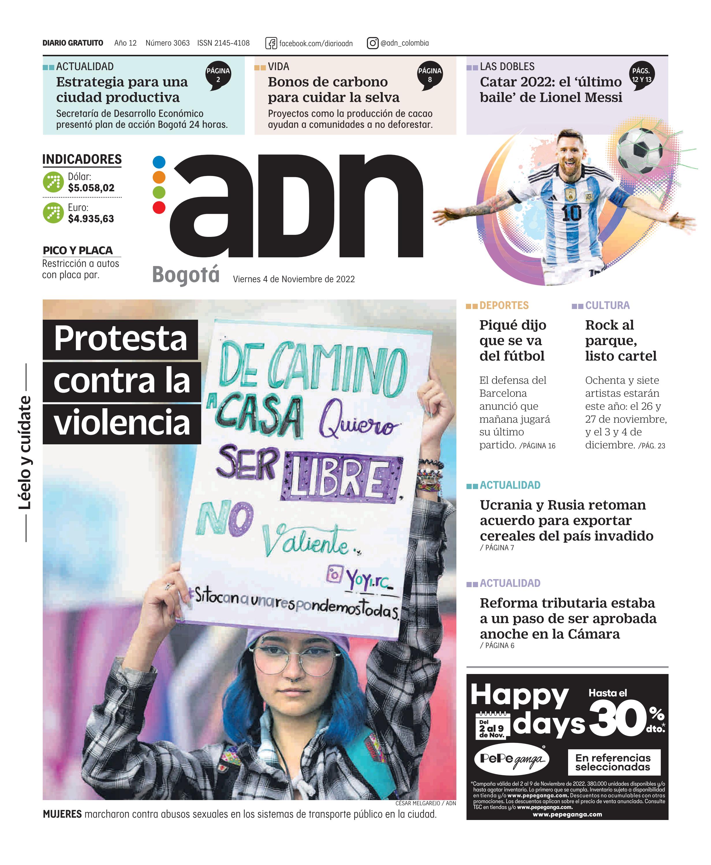 ADN Bogotá, 4 de Noviembre de 2022 by diarioadn.co - Issuu
