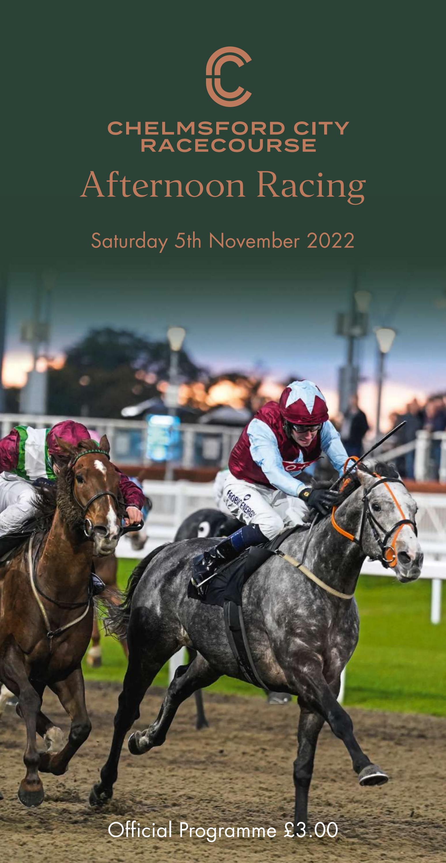 Chelmsford Racecard - Saturday 5th November by Weatherbys - Issuu